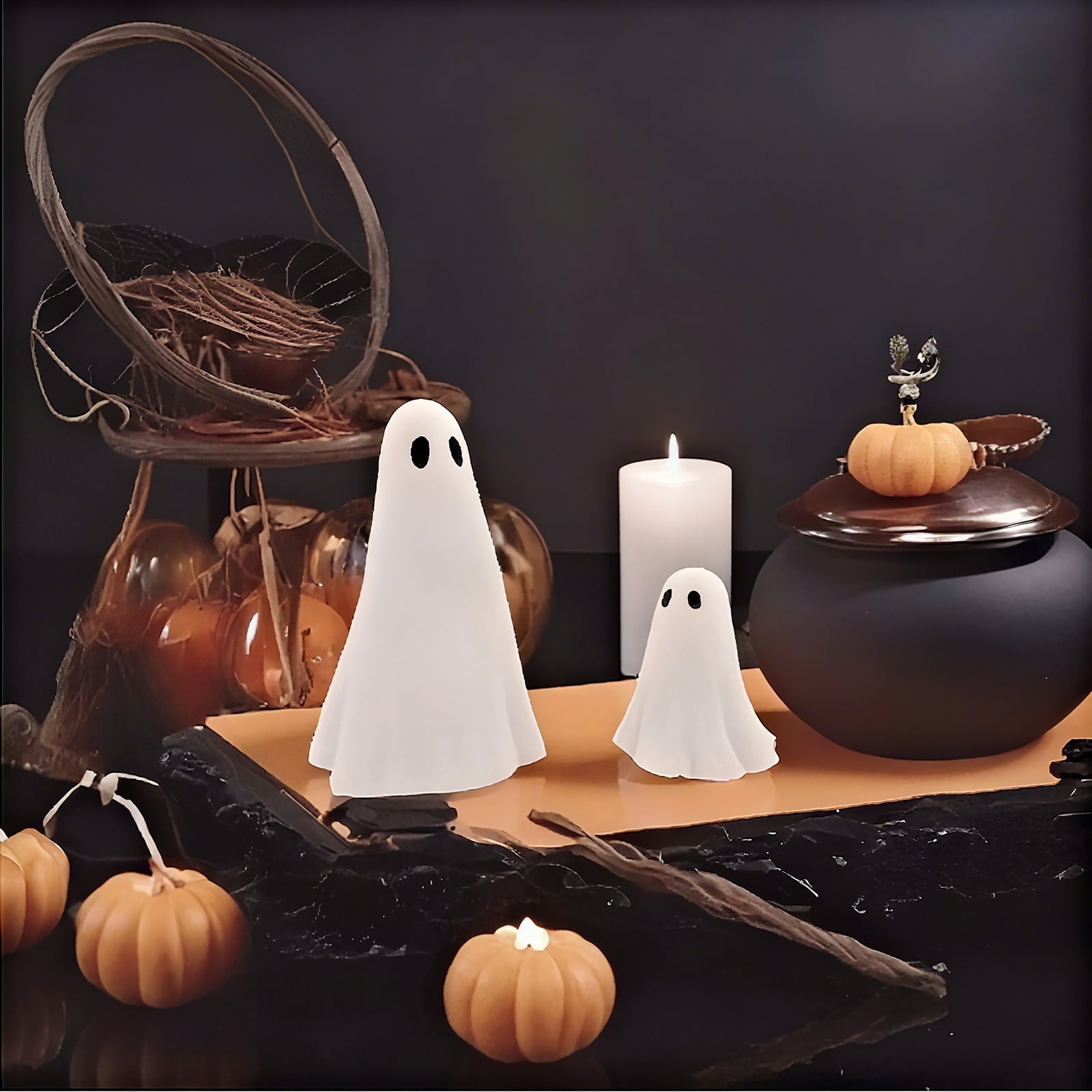 Ghost Figurines for Halloween Home Decorations Indoor Tabletop ...