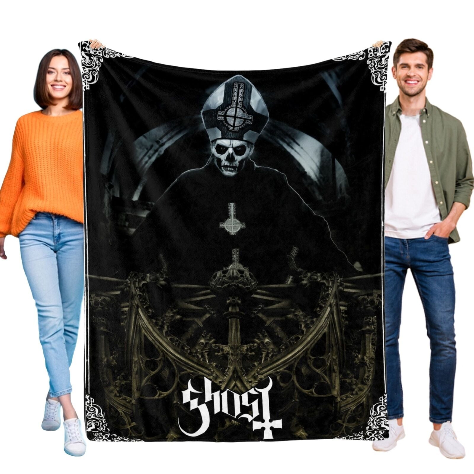 Ghost Flannel Blanket Soft Sofa Bed Throw Birthday Gift Cozy ...