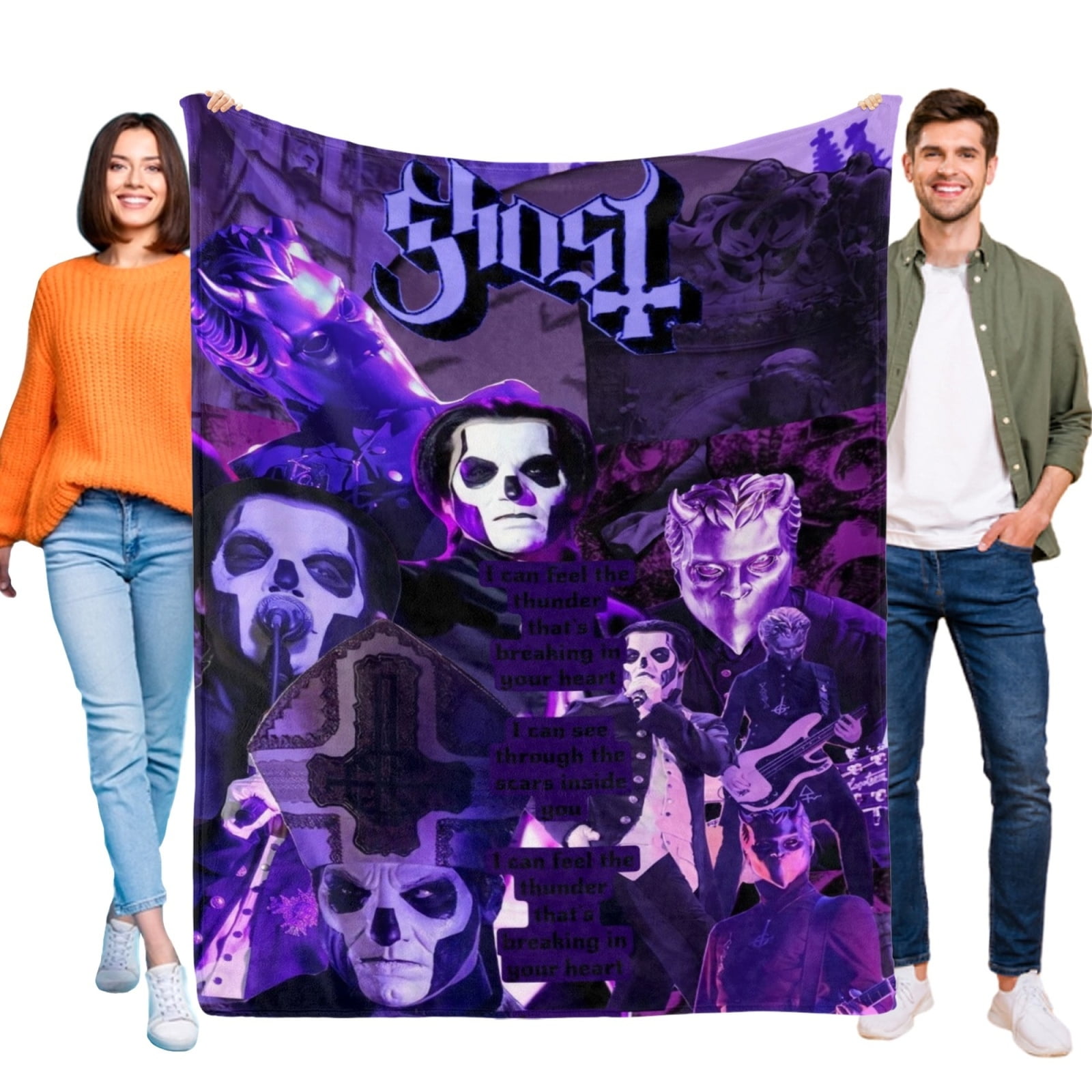 Ghost Flannel Blanket Soft Sofa Bed Throw Birthday Gift Cozy ...
