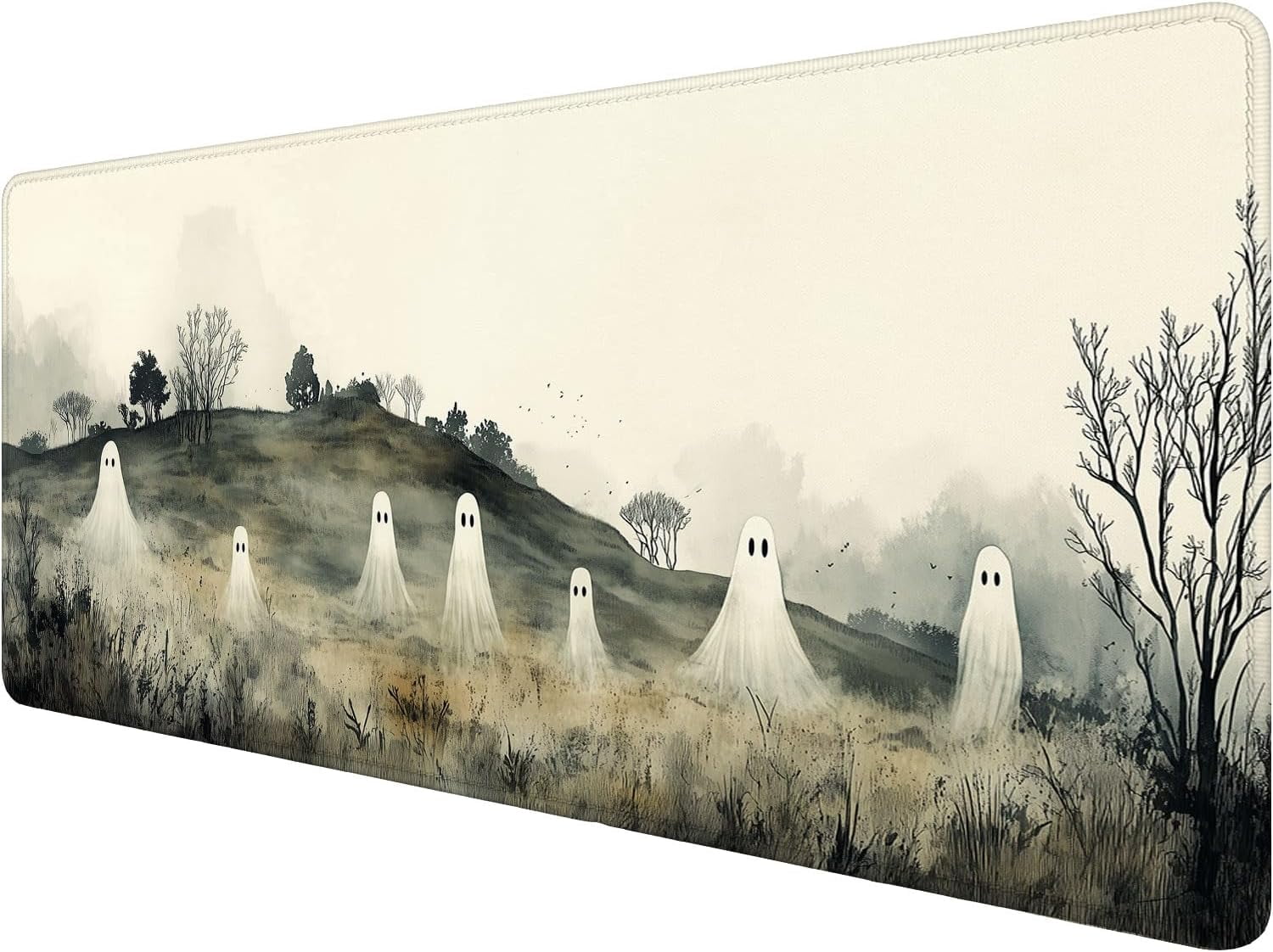 Ghost Gaming Mouse Pad Graffiti Dusk Field Horizon Watercolor Mouse Pad ...