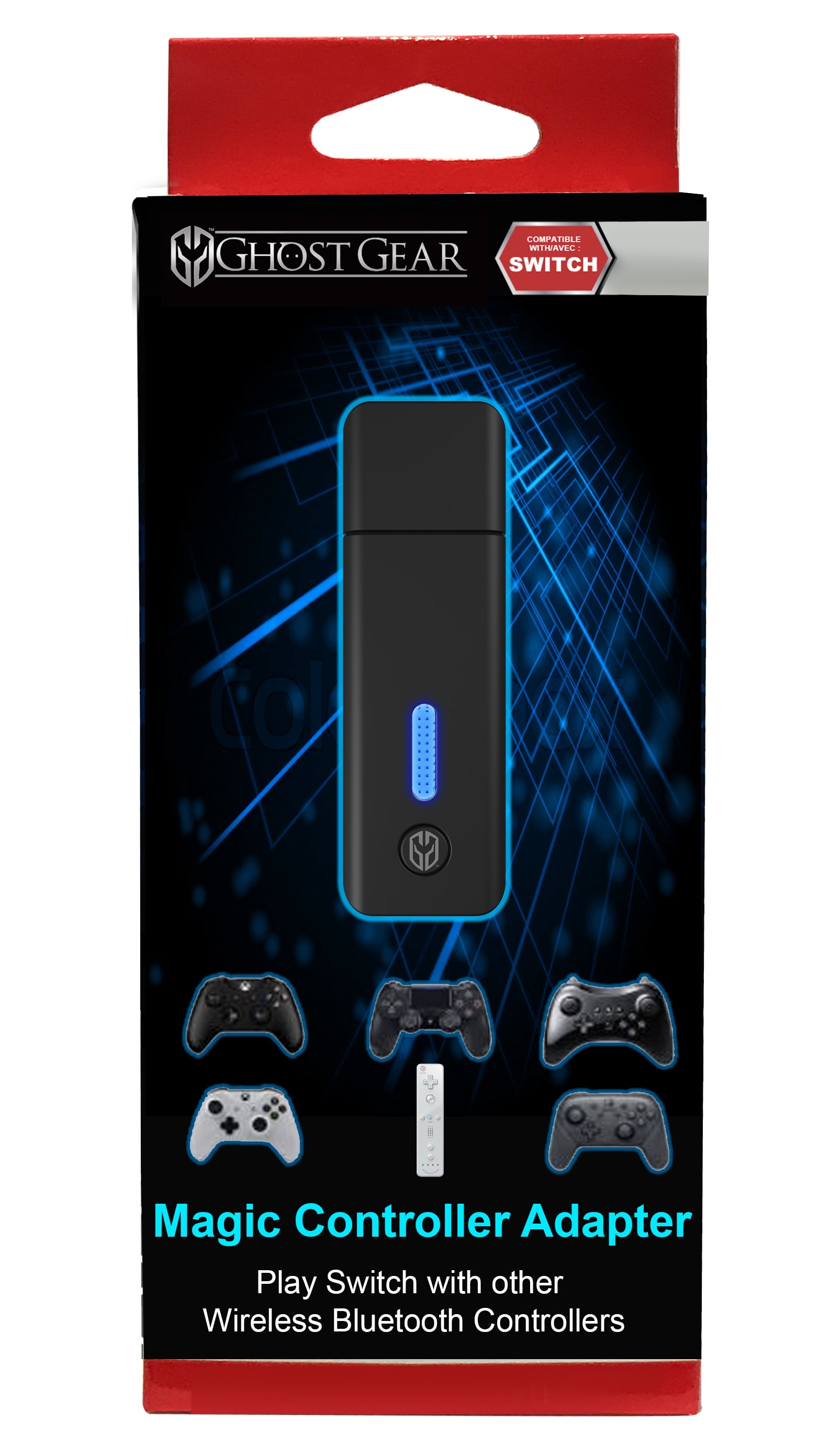 Ghost Gear 80030 Switch Magic Wireless Controller Adapter (Black ...
