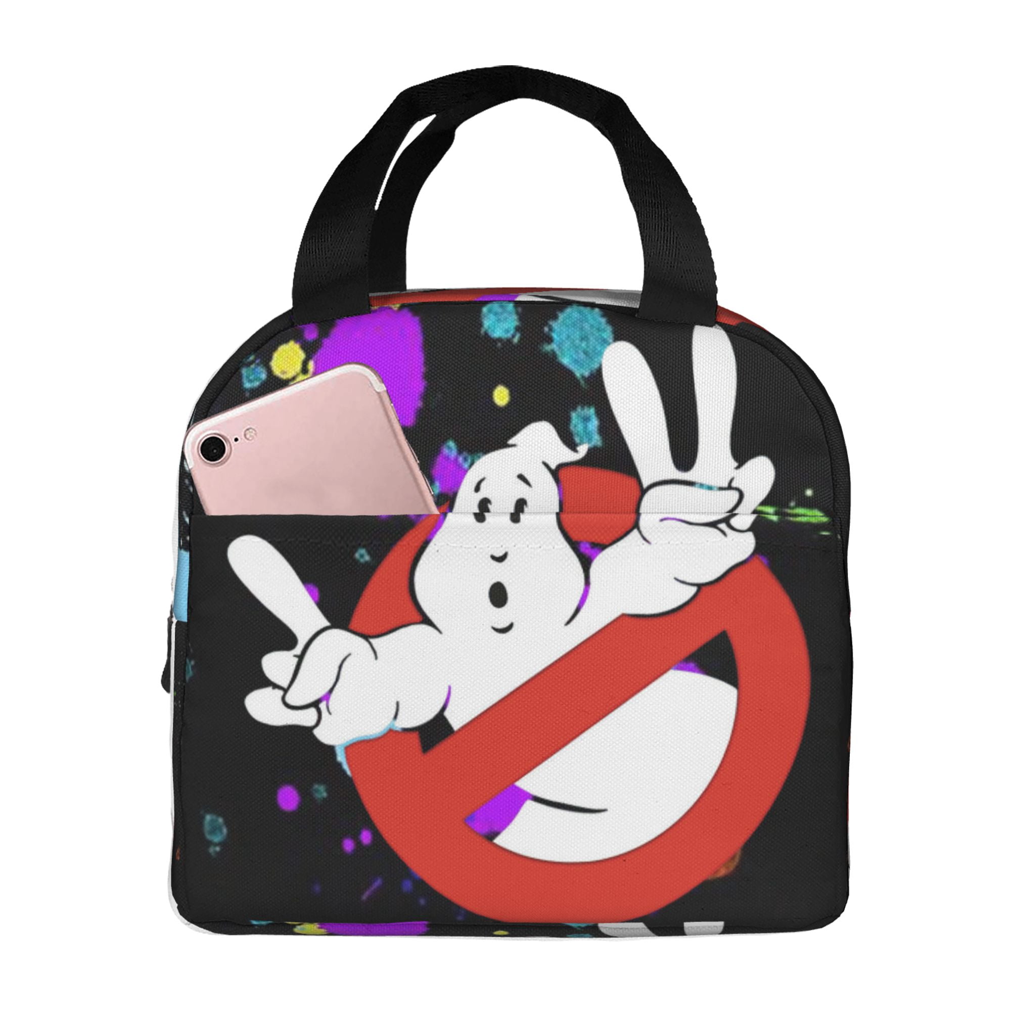 Ghost Ghostbusters Lunch Bag Portable Tote Bag Insulated Lunch Box ...