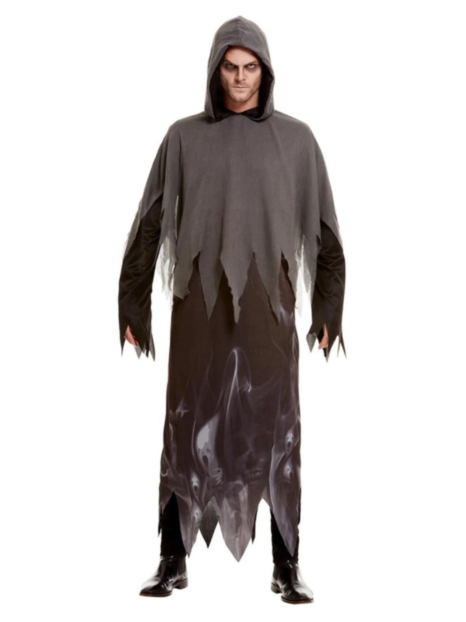 Ghost Ghoul Costume Adult Black - Walmart.com