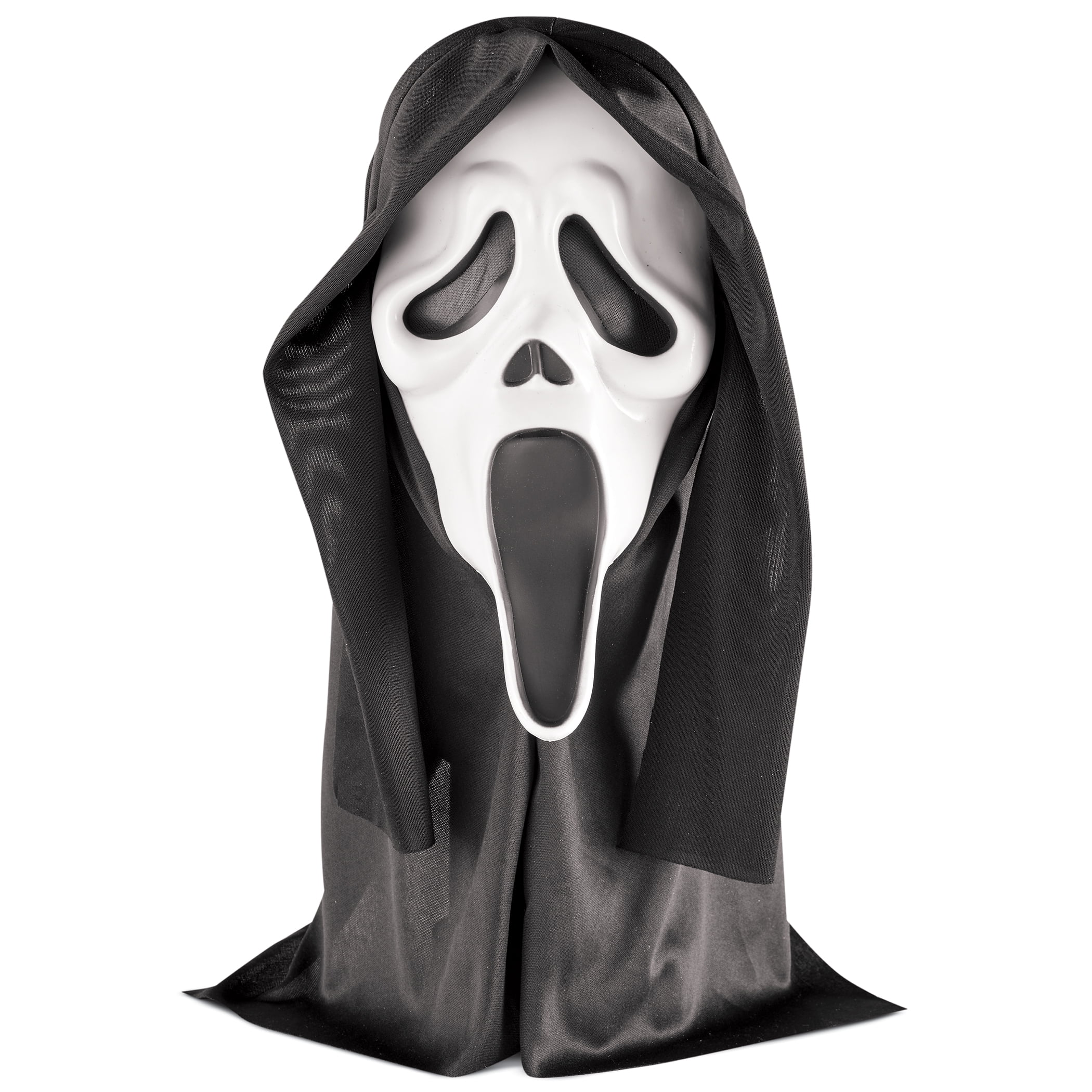 Ghost Halloween Costume Face Mask with Shroud - Walmart.com
