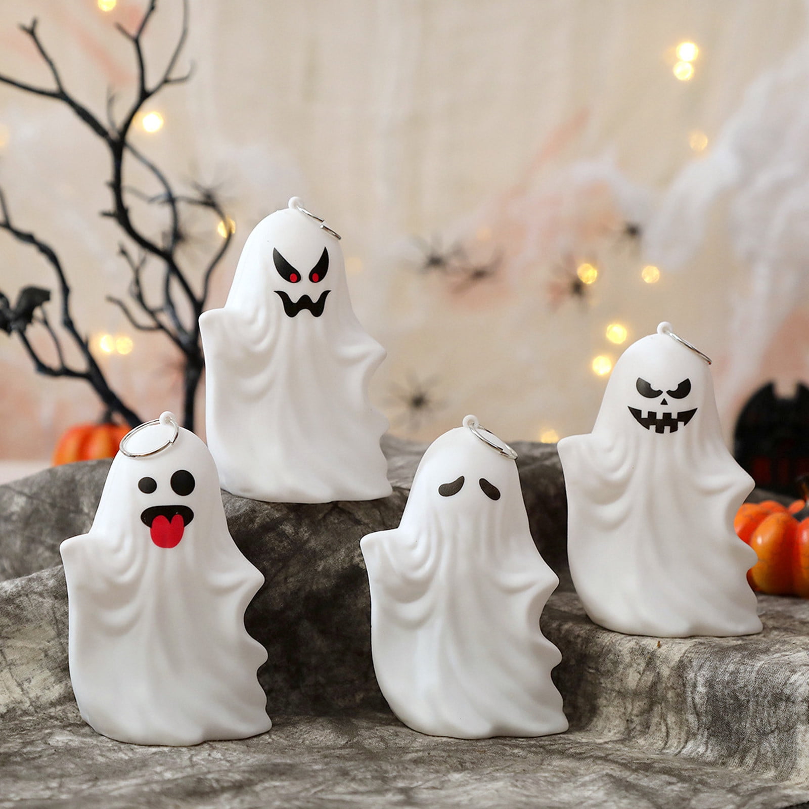 Ghost Halloween Decor, 4in Ghost Halloween Decorations, Ghost Halloween ...