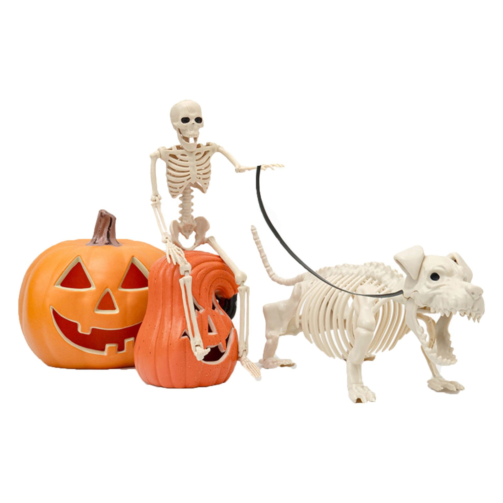 Ghost Halloween Decor, Aurlik 5.4Ft Halloween Skeleton Set – Full-Size ...