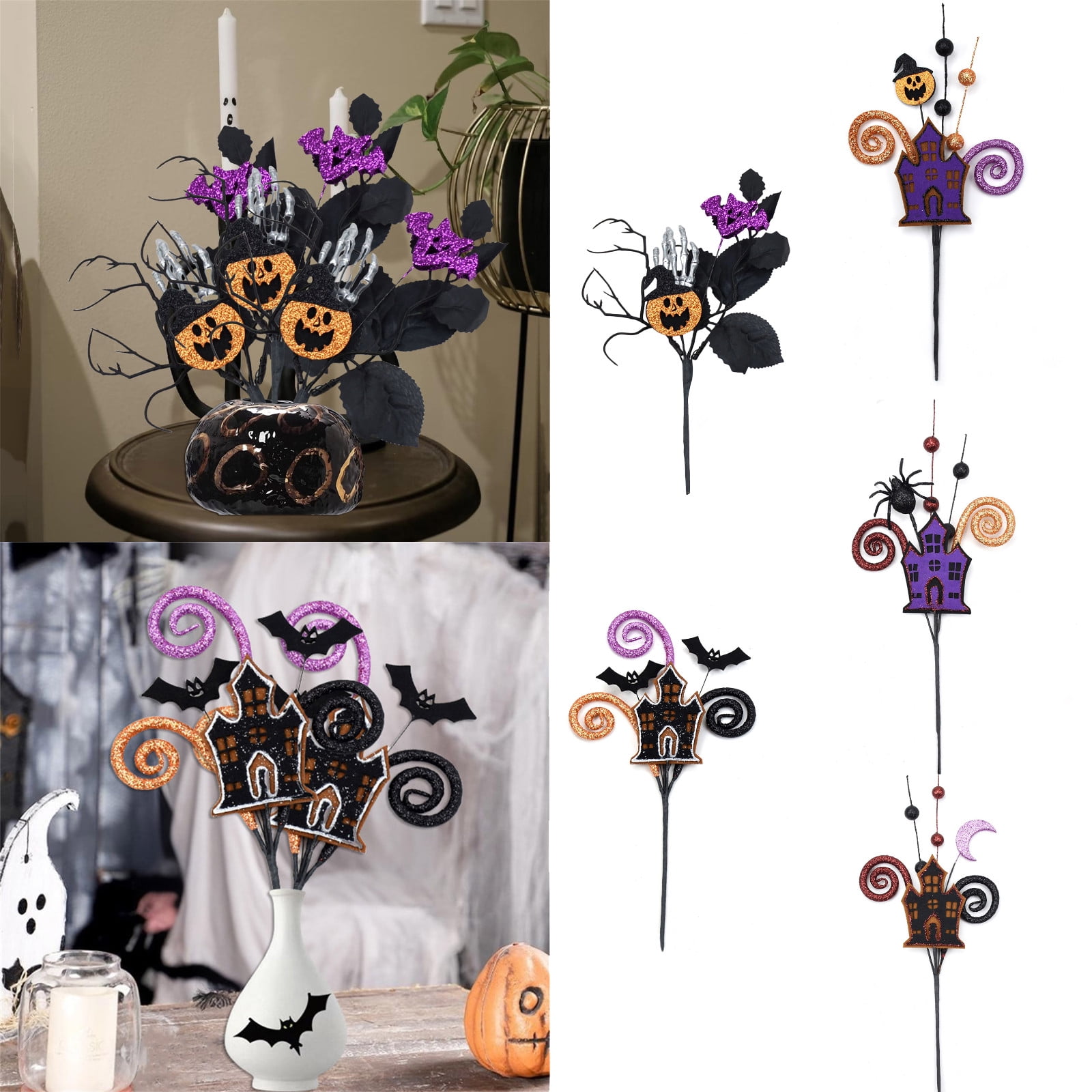 Ghost Halloween Decorations Halloween Fake Plants Funny Artificial ...