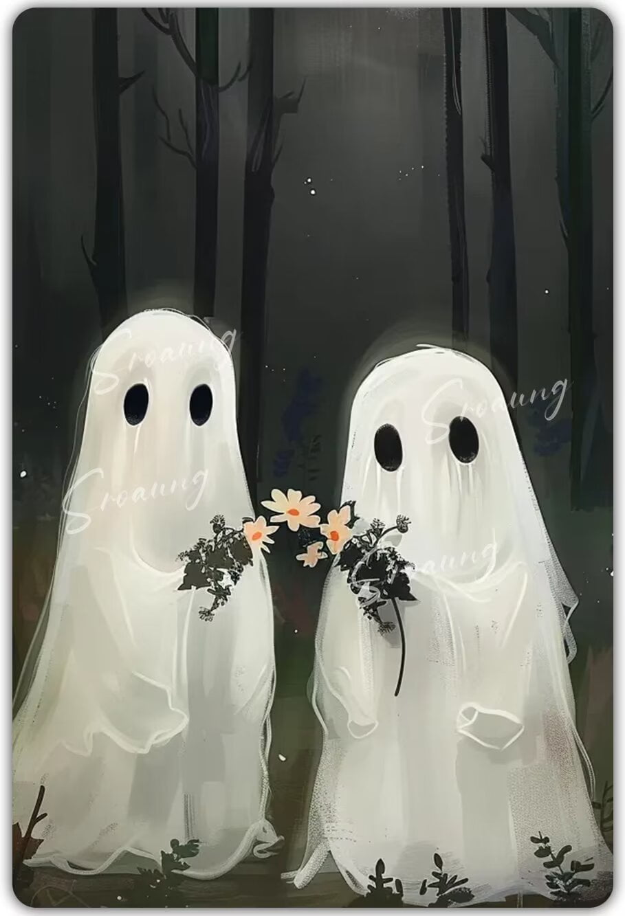 Ghost Halloween Diamond Painting Kits for Adults -Dark Academia Decor ...