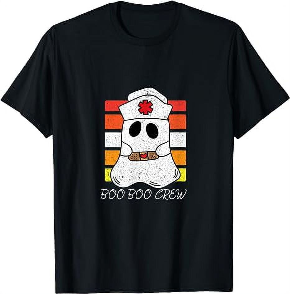 Ghost Halloween Nurse Boo Boo Ghost Care T-Shirt - Walmart.com
