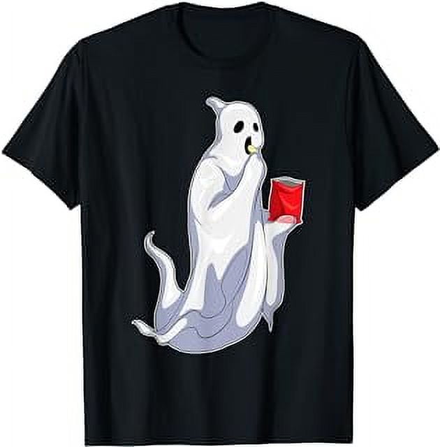Ghost Halloween Potato chips T-Shirt - Walmart.com