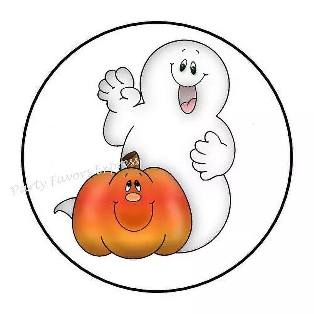 Ghost Halloween Sticker Party Favors Sticker Envelope Seals Labels ...