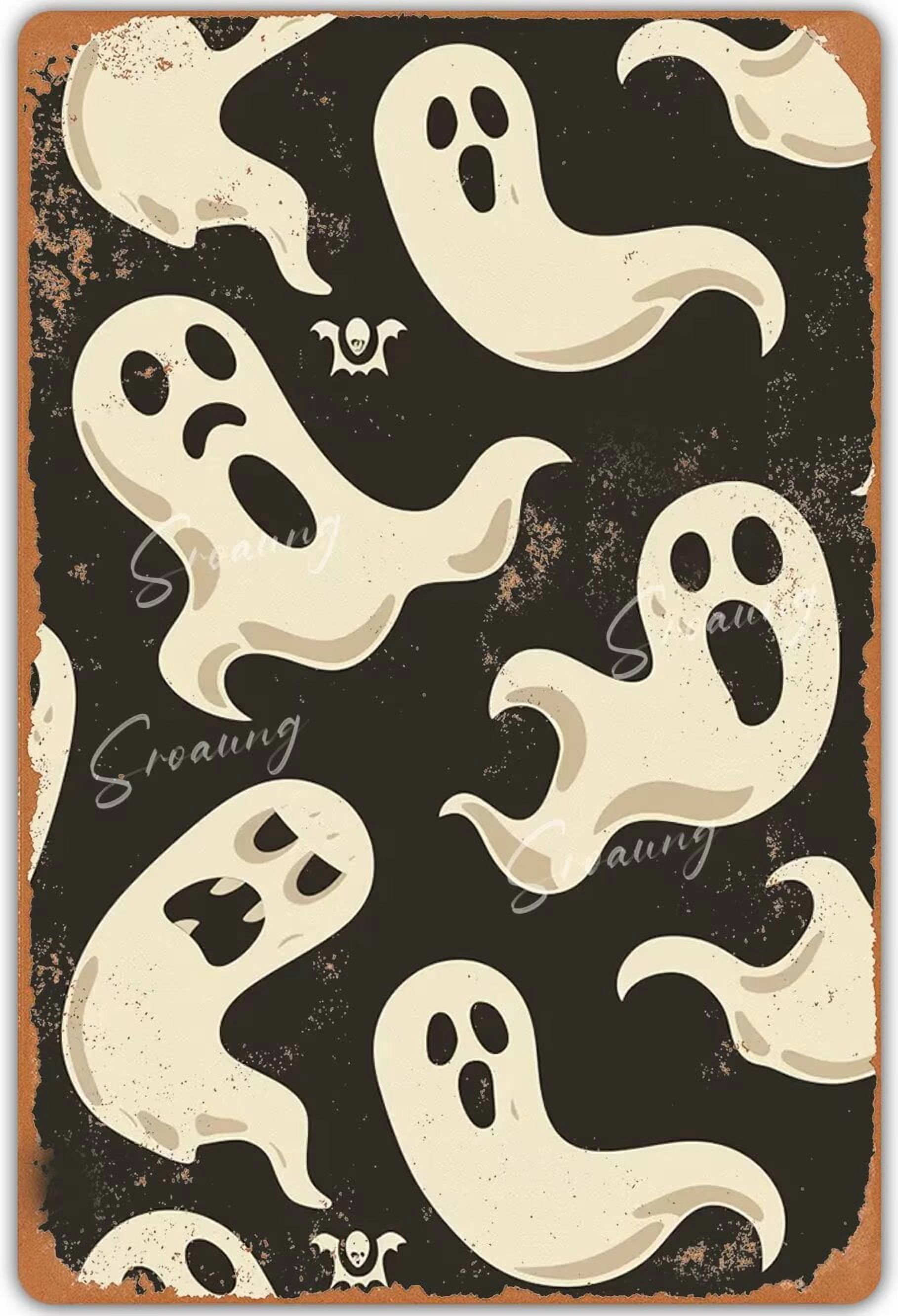 Ghost Halloween Wall Art Diamond Painting Kits for Adults, Cute Ghost ...