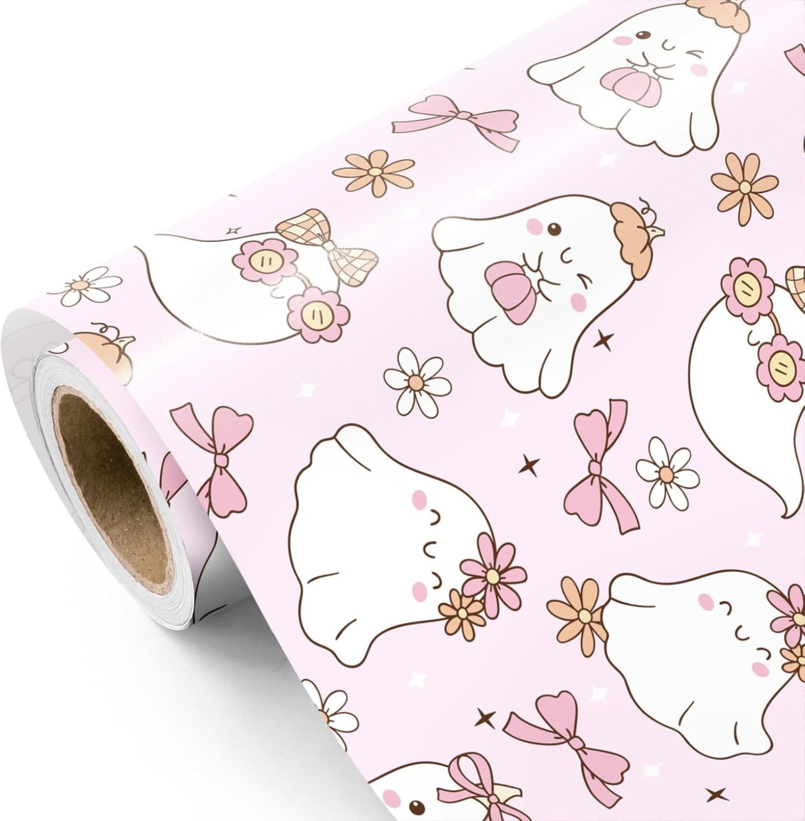 Ghost Halloween Wrapping Paper 23 Inch x 58 Inch Gift Wrap Paper Roll ...