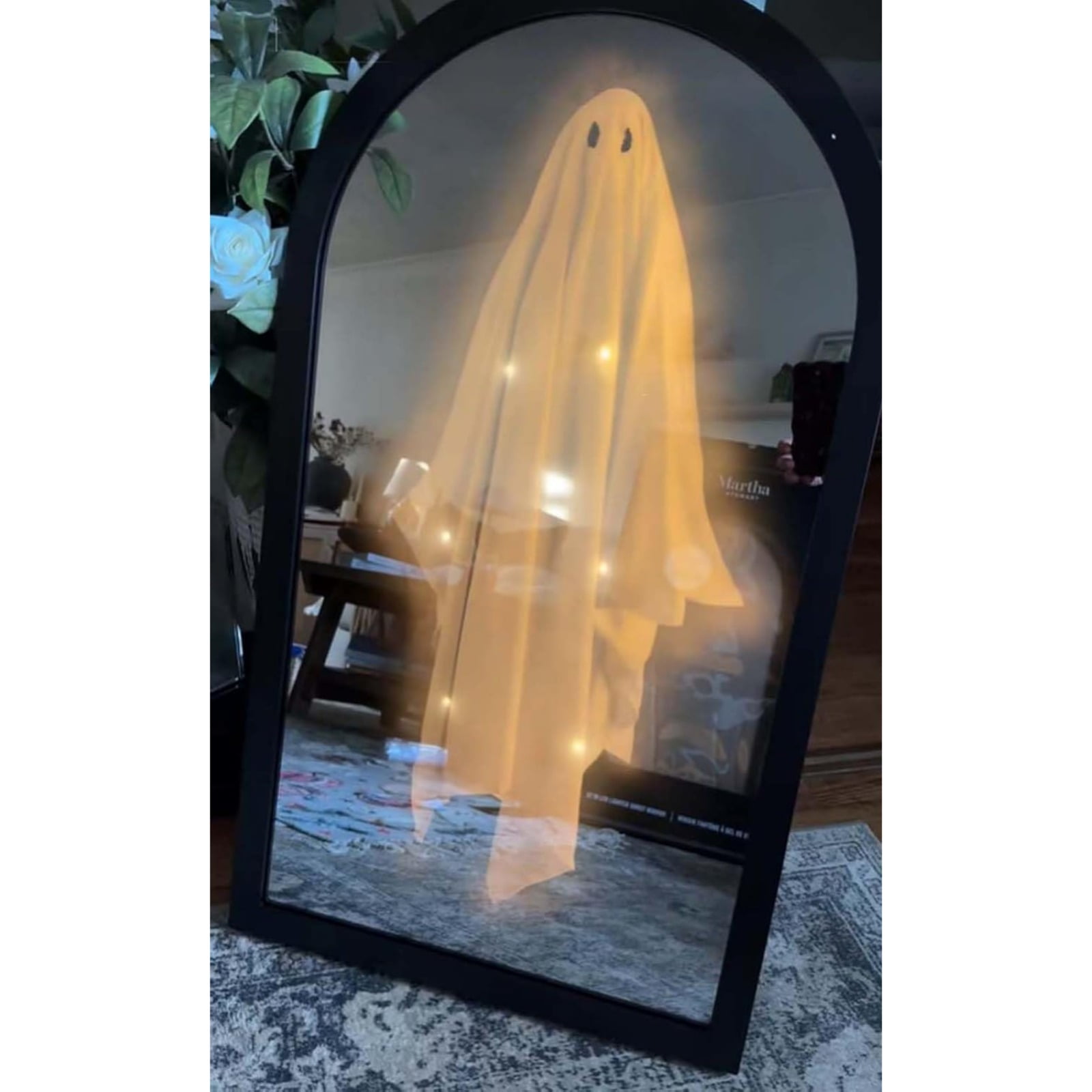 Ghost Hologram Mirror 2025 Spooky Halloween 21.65inch Ghost Mirror ...