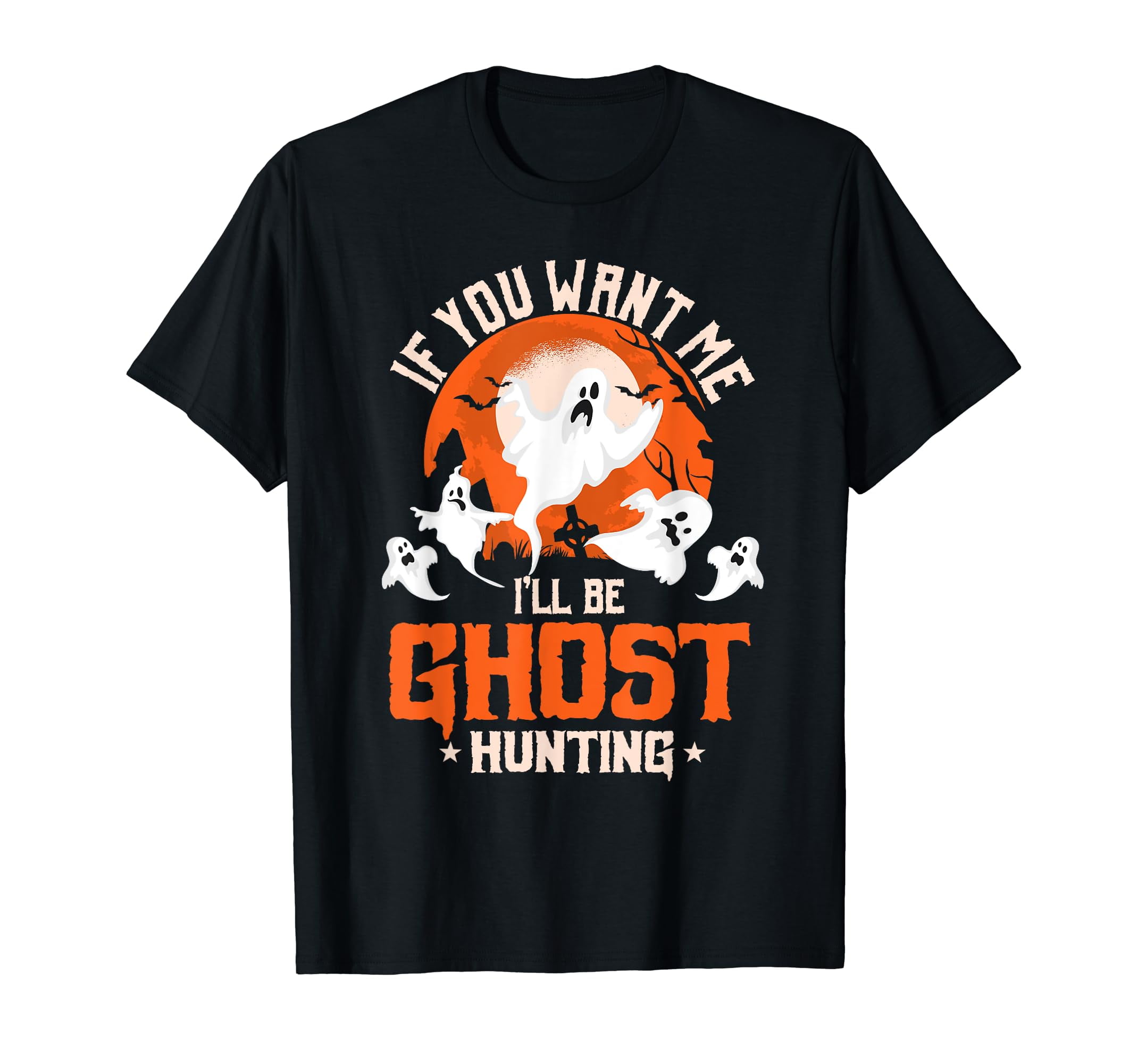 Ghost Hunter EVP Paranormal Halloween Hunting Spirit Hunt T-Shirt ...