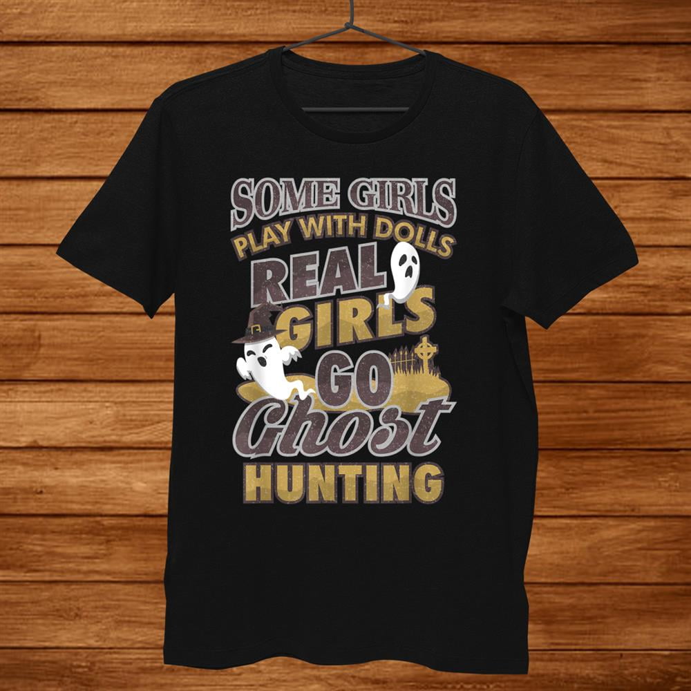 Ghost Hunting Girl Paranormal Investigation Hunter Shirt Gift Black ...