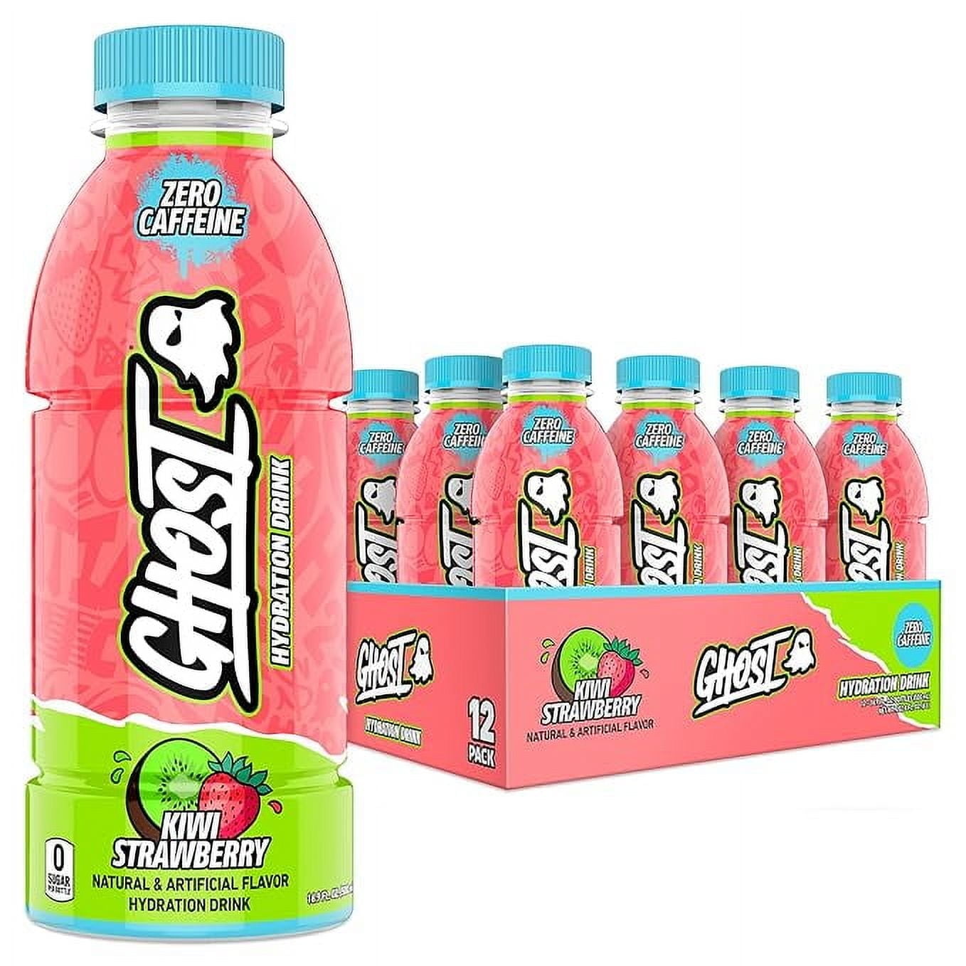 Ghost Hydration Kiwi Strawberry Sports Drink, 16.9 fl oz, 12pk ...