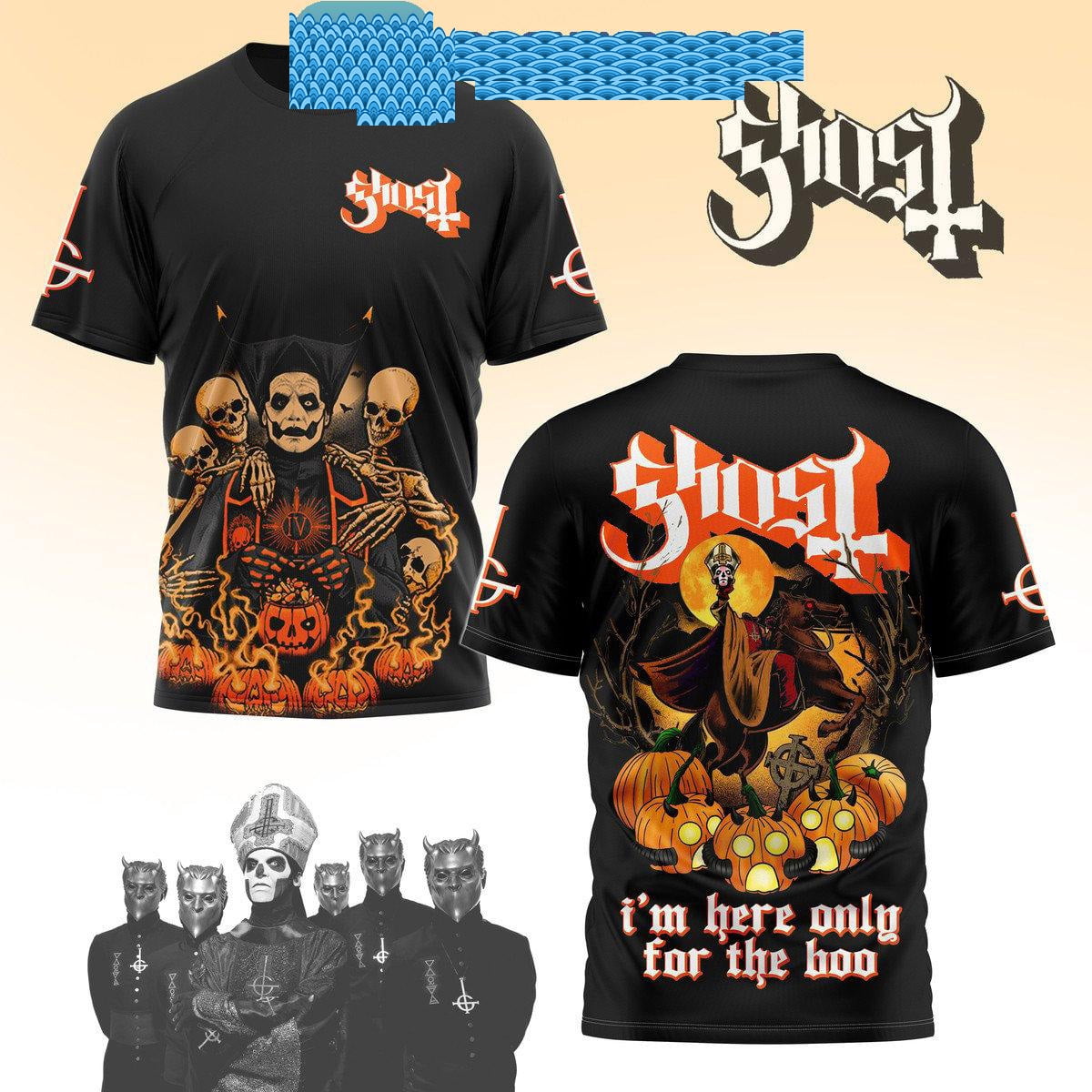 Ghost Im Here Only For The Boo Hoodie T Shirt - Walmart.com
