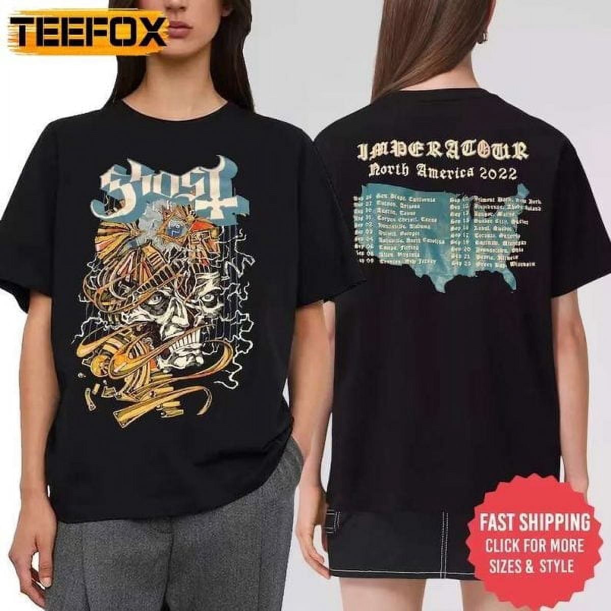 Ghost Imperatour North American Tour 2022 T-Shirt - Walmart.com