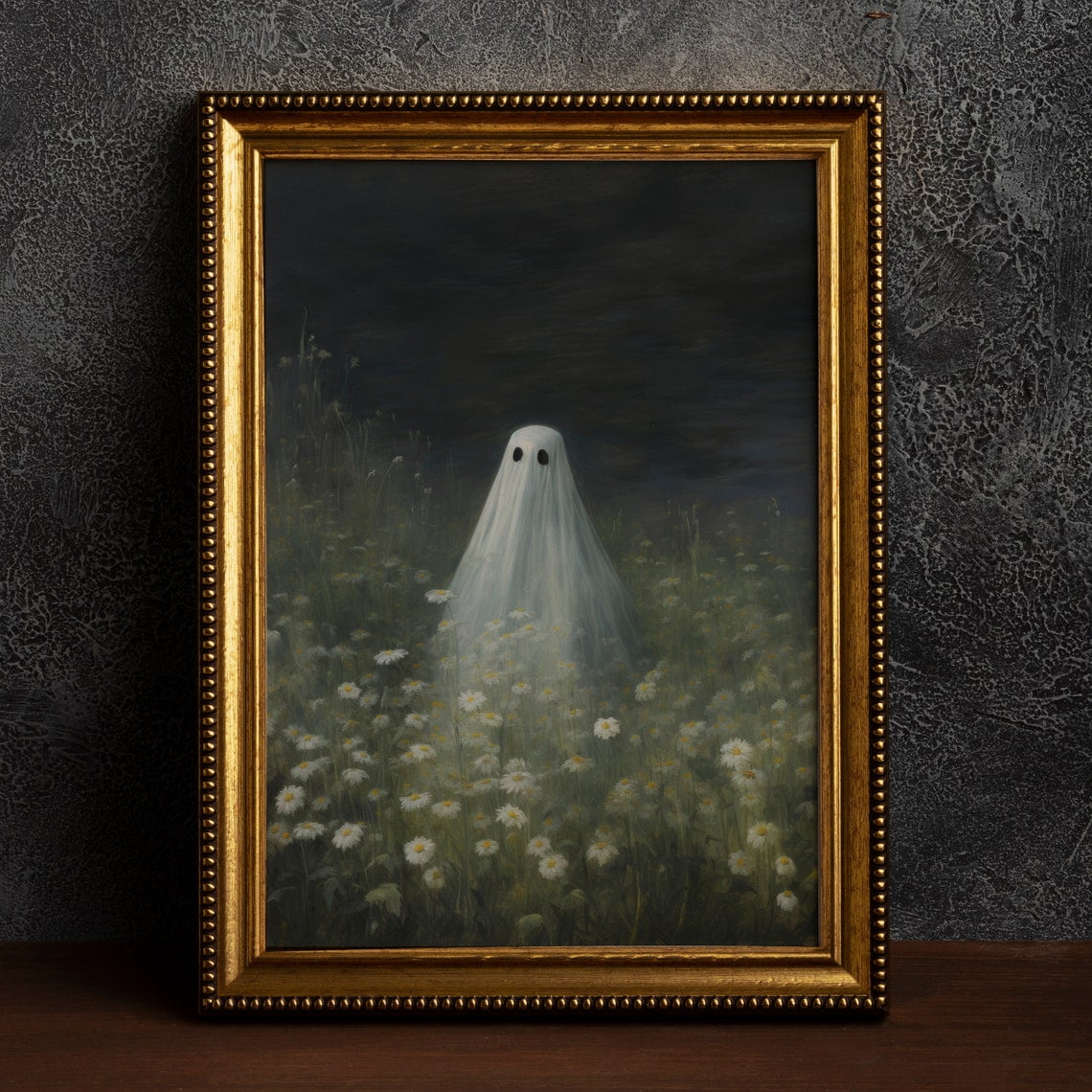 Ghost In Daisy Field, Vintage Poster, Dark Academia, Gothic ...