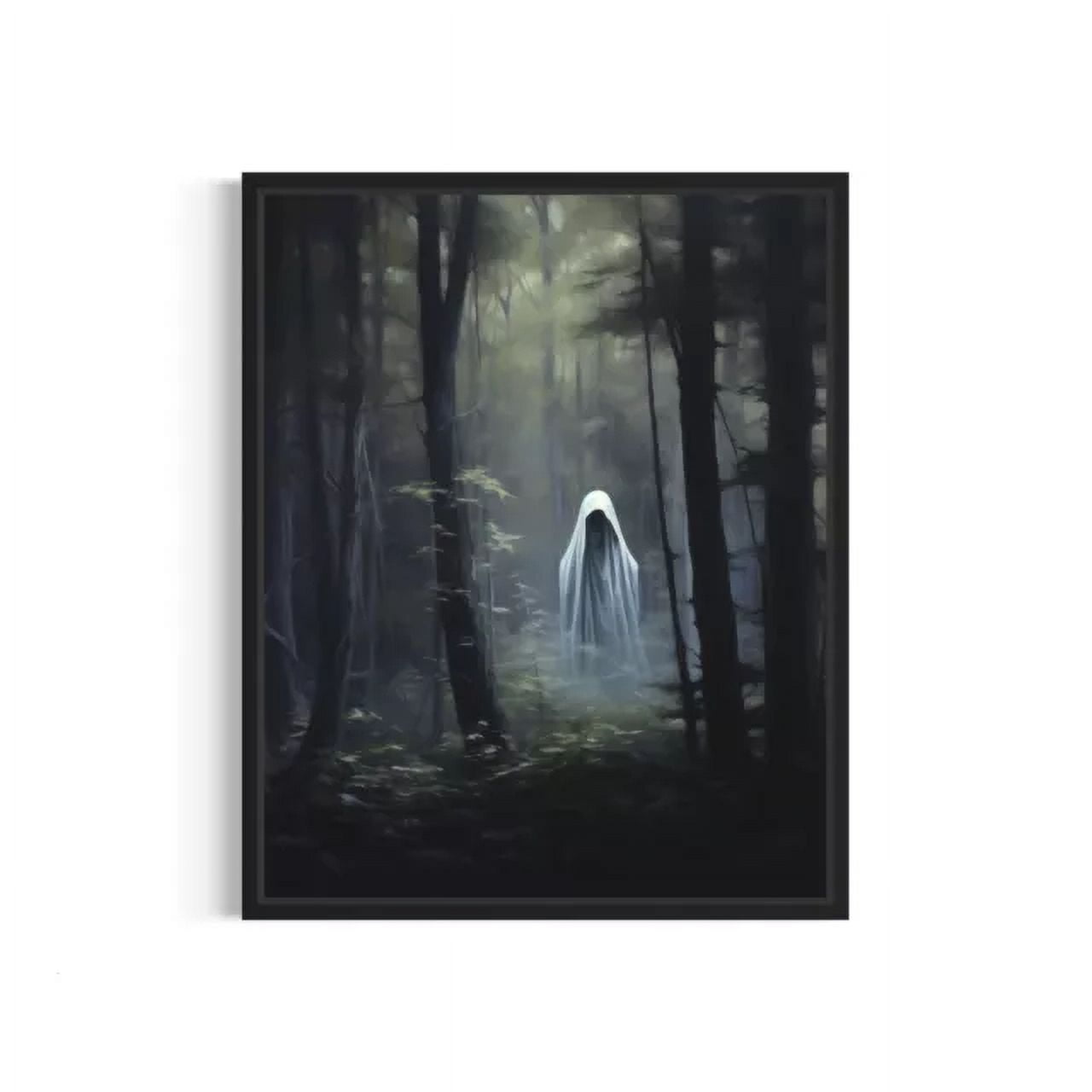 Ghost In Forest Halloween Photo Art Print Poster Wall Art Painting NO ...
