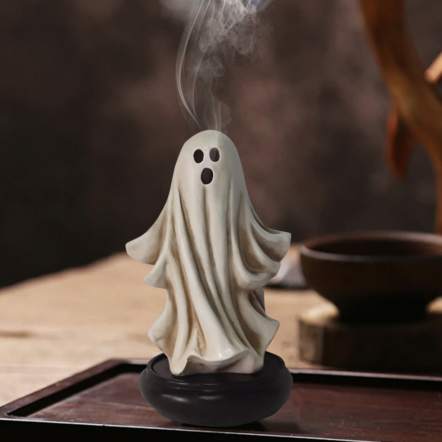 Ghost Incense Holder, Resin Halloween Cute Ghost Scents Burner, Ghost ...