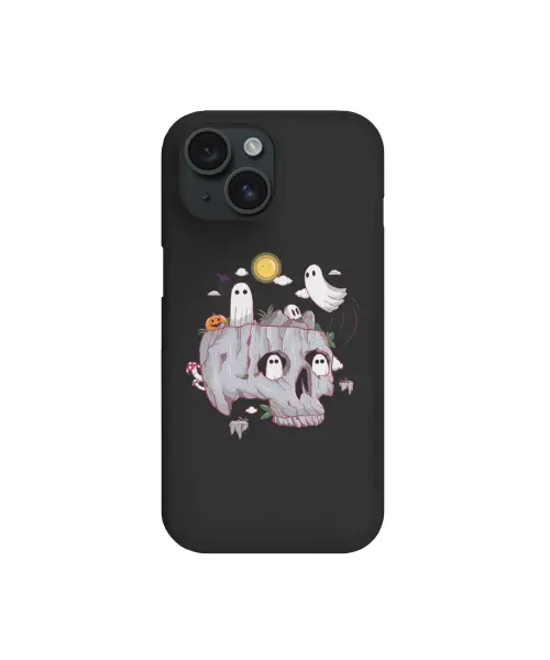 Ghost Island Spooky Halloween Vacation Phone Case for iPhone 16 15 14 ...