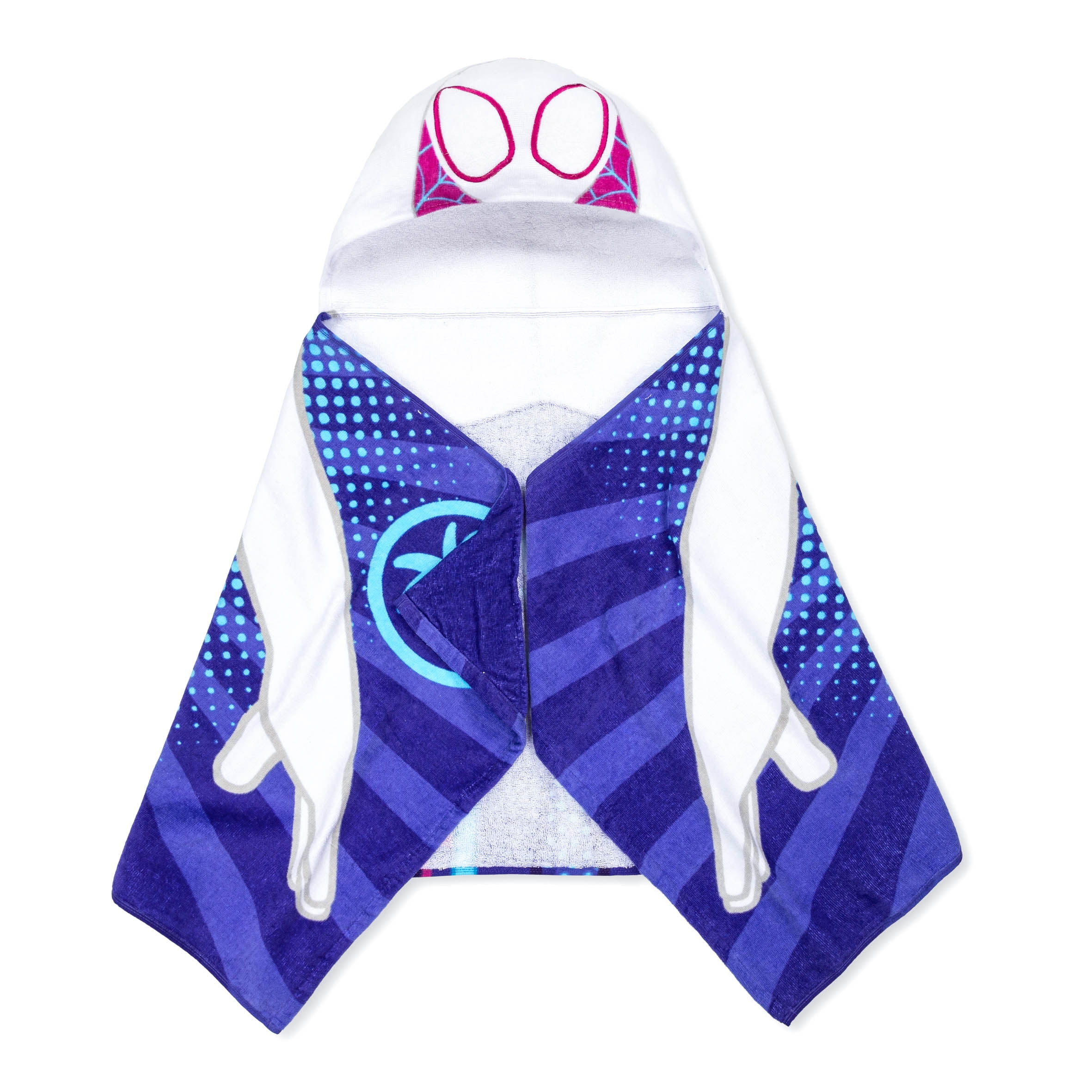 Brandclub - Ghost Kids Bath Hooded Towel Wrap, 51 x 22, Cotton, Blue ...