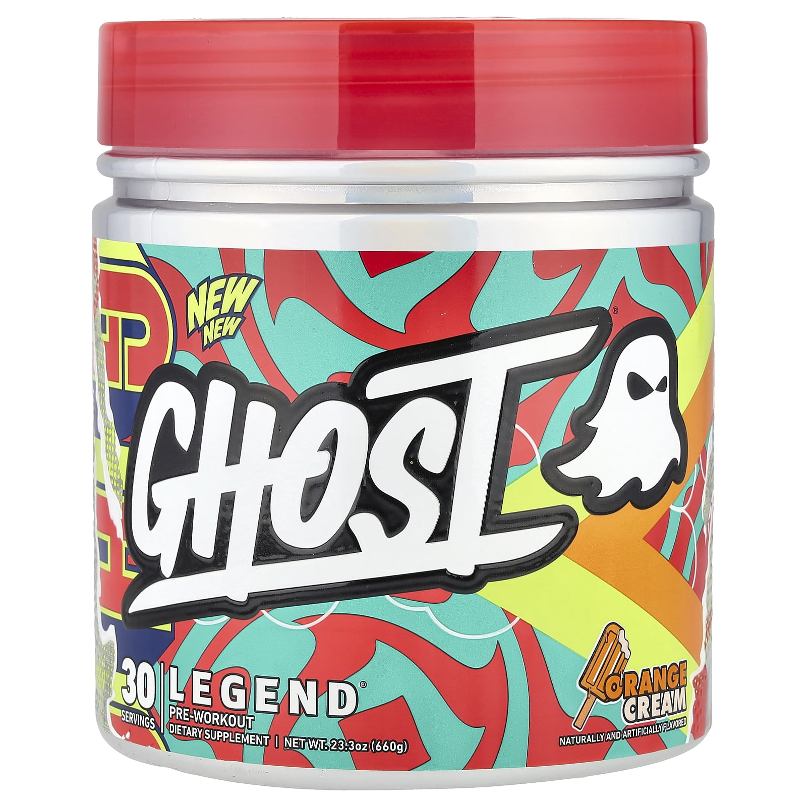 Ghost Legend® Pre-Workout, Orange Cream, 23.3 oz (660 g) - Walmart.com