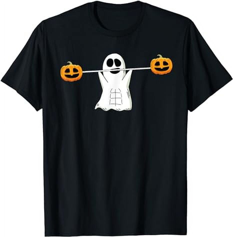 Ghost Lifting Halloween Funny Work-out Gym Fitness T-Shirt - Walmart.com