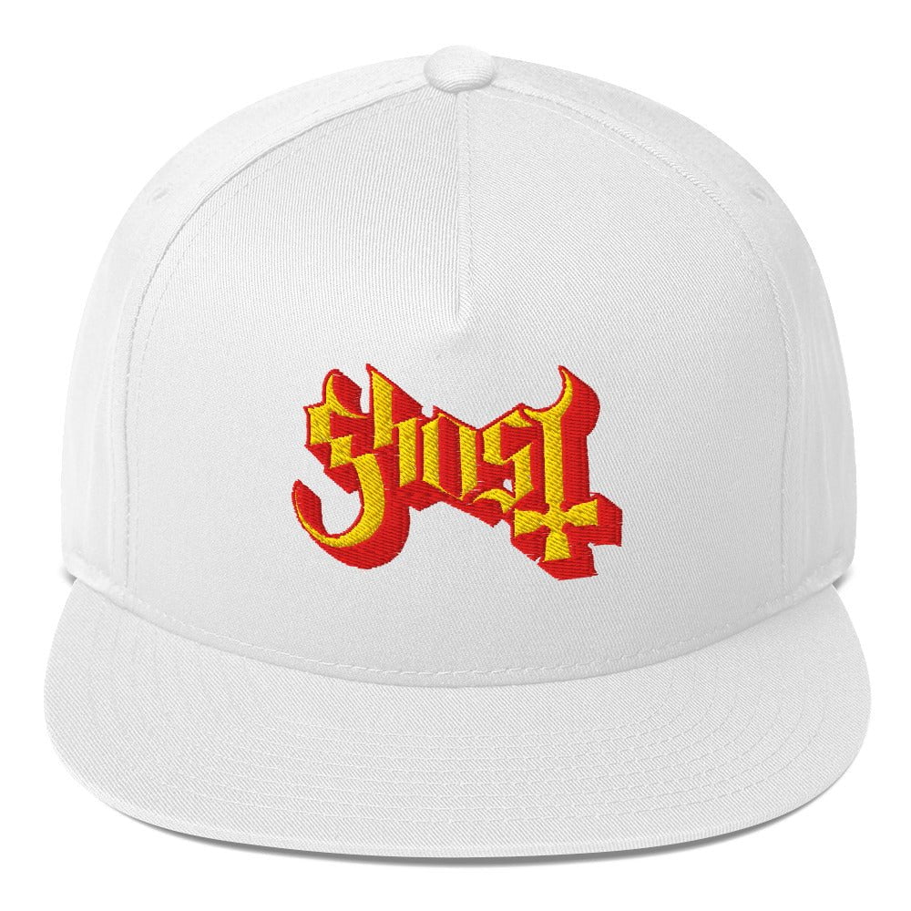 Ghost Logo Embroidered Snapback Hat - Walmart.com