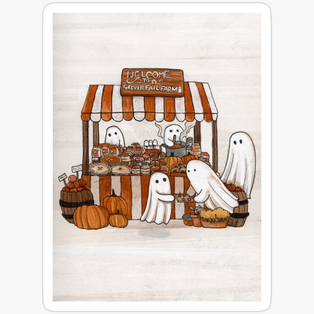 Ghost Market Sticker Phone Decal Water Bottle Stickers Car Decals ...