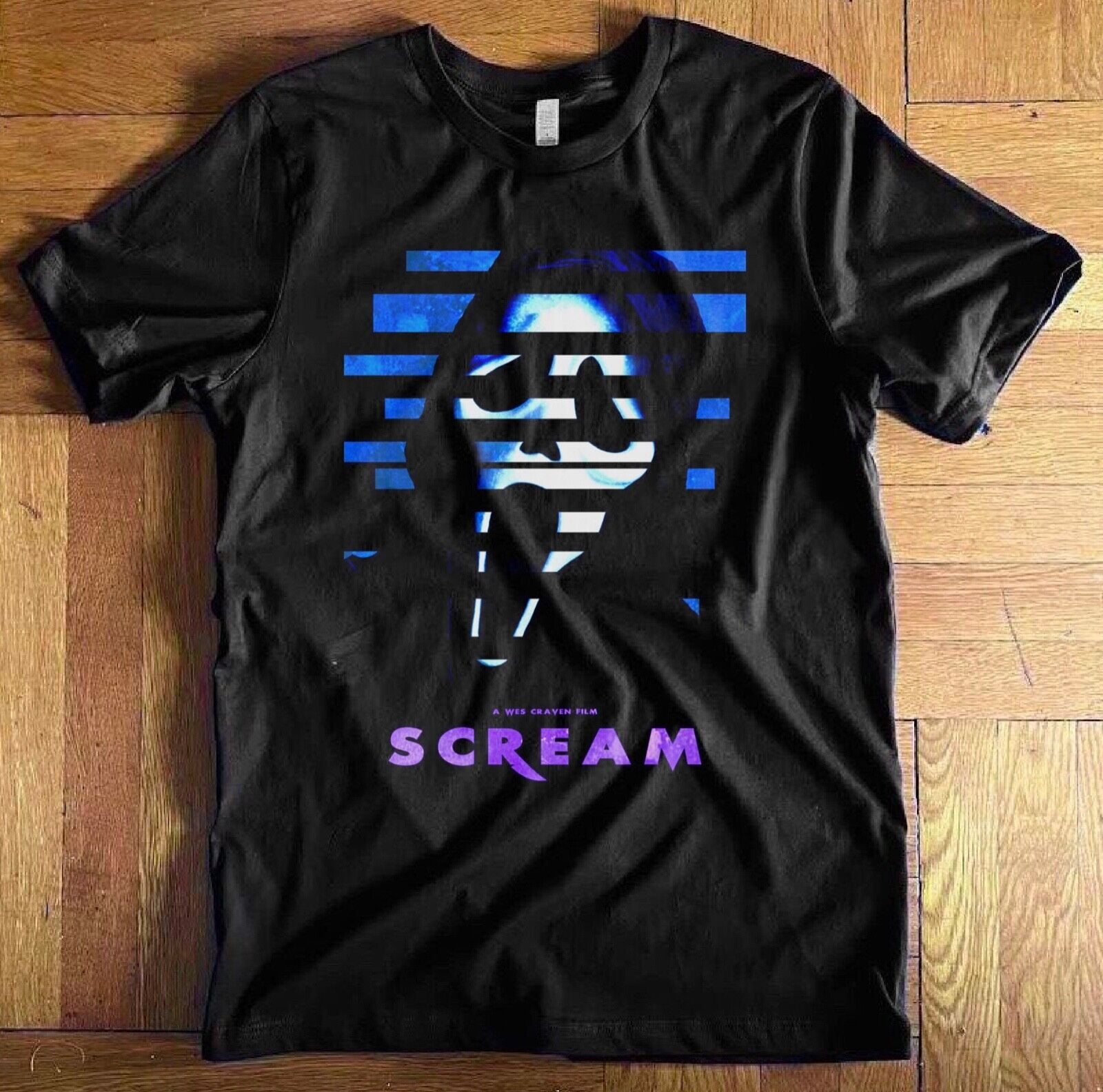 Ghost Mask Horror Movie Inspired Tee, 90s Slasher Vibe - Walmart.com