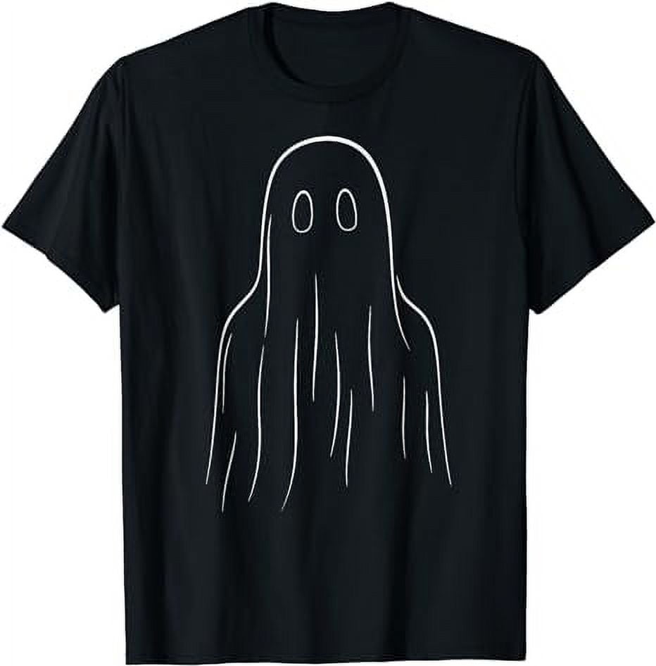 Ghost Minimal Line Art – Easy Halloween Costume T-Shirt - Walmart.com