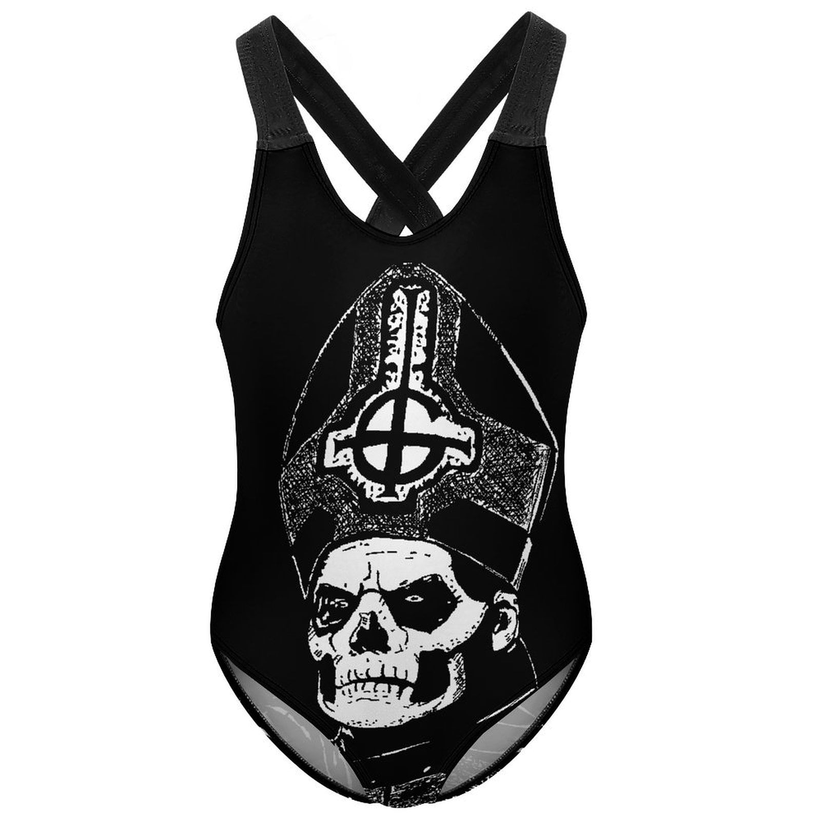 Ghost Monstrance Clock Children's One-piece Swimsuit Summer Girl's ...