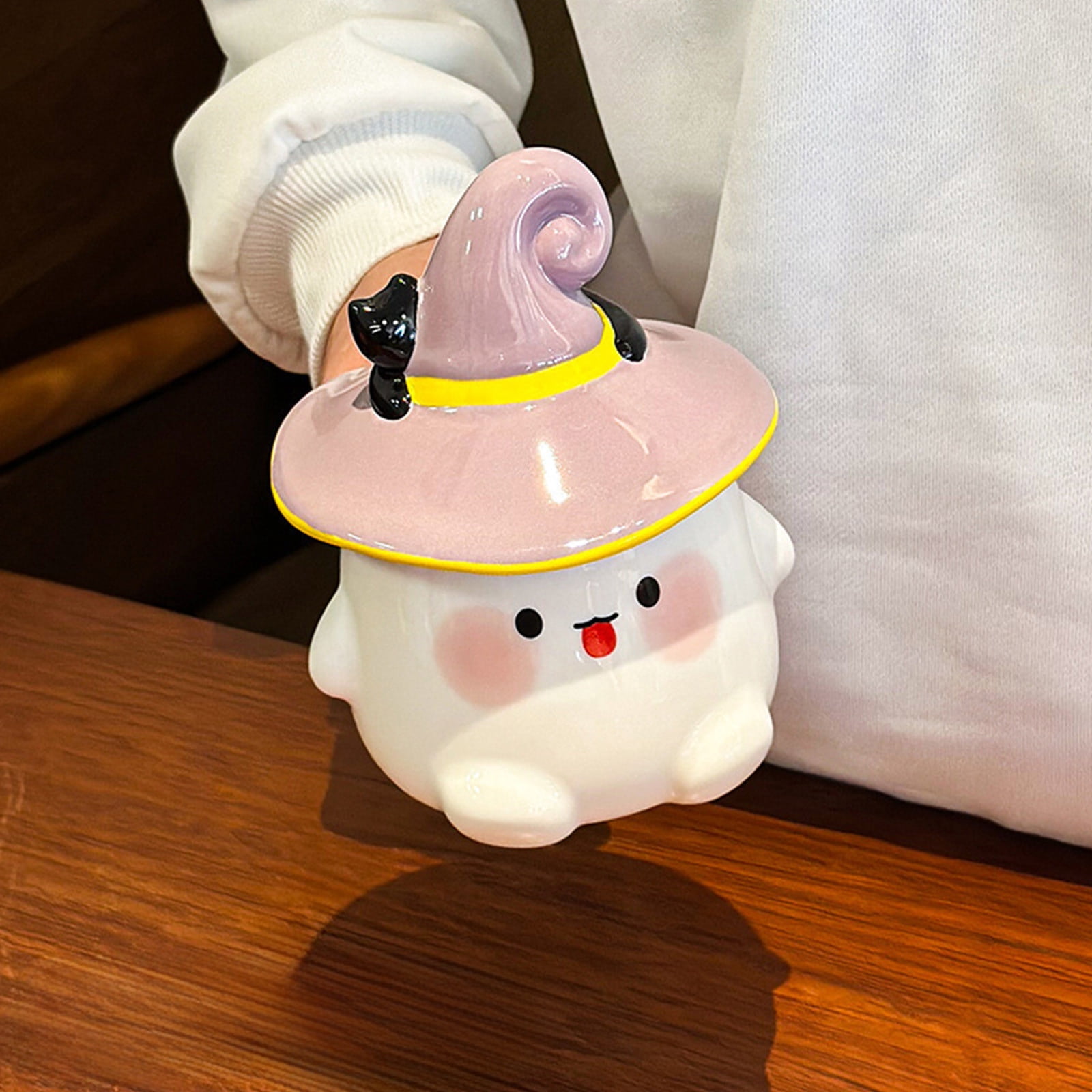 Ghost Mug Ceramic Halloween Coffee Cup | Cute Ghost Design | 14x11x11cm ...