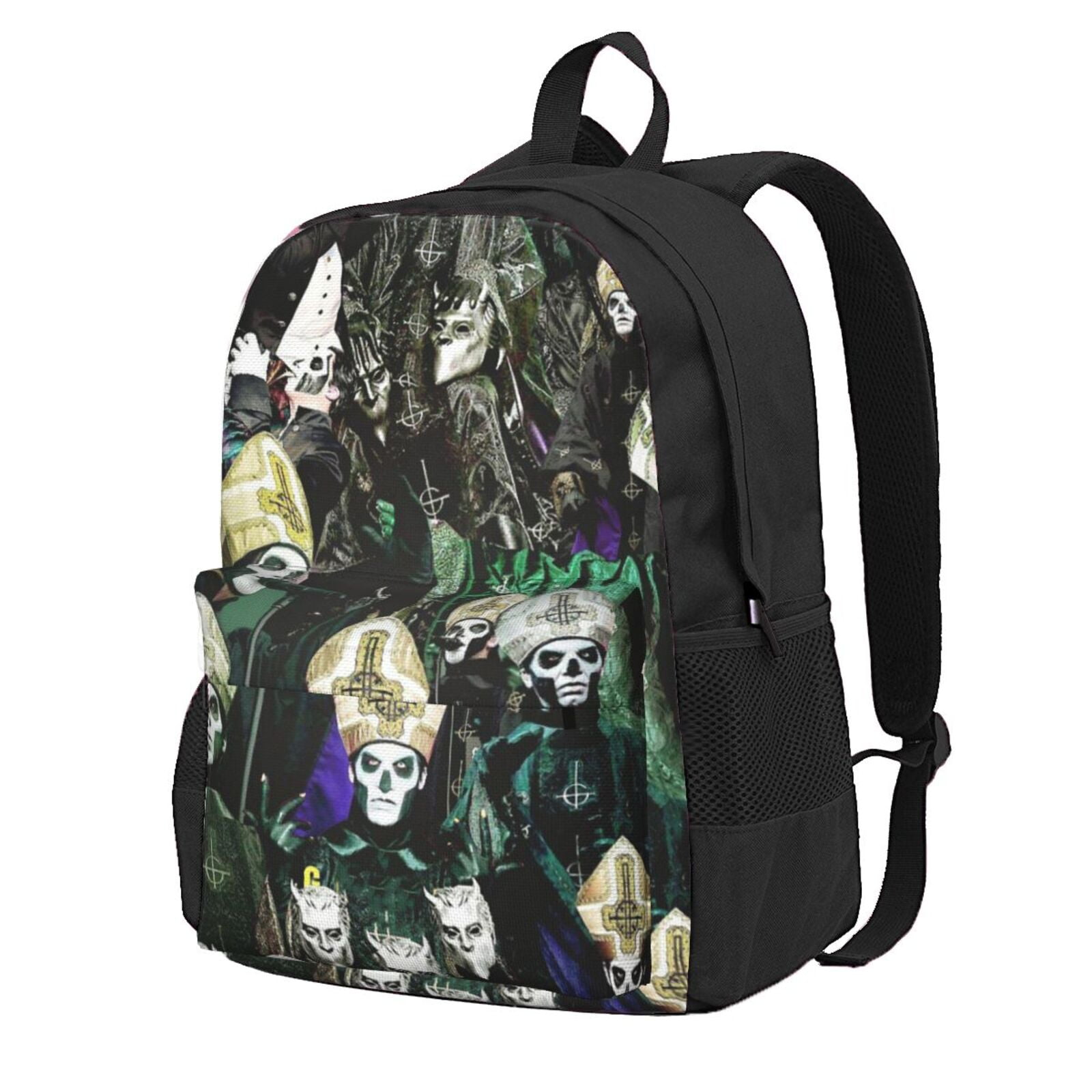 Ghost Music Casual Daypack Laptop Backpack Student School Bag Satchel Shoulders Bookbag Large ...