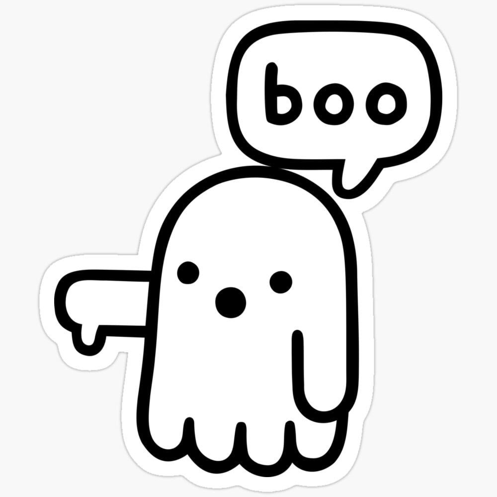 Ghost Of Disapproval Sticker Phone Decal Water Bottle Stickers Car ...