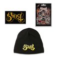 Ghost Officially Licensed Band Merch Gift Set - 1 Embroidered Beanie, 1 ...