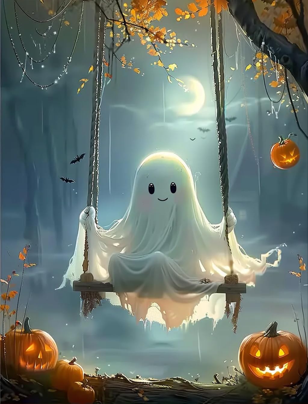Ghost On The Swing Puzzle for Adults Educational Intellectual Jigsaw ...