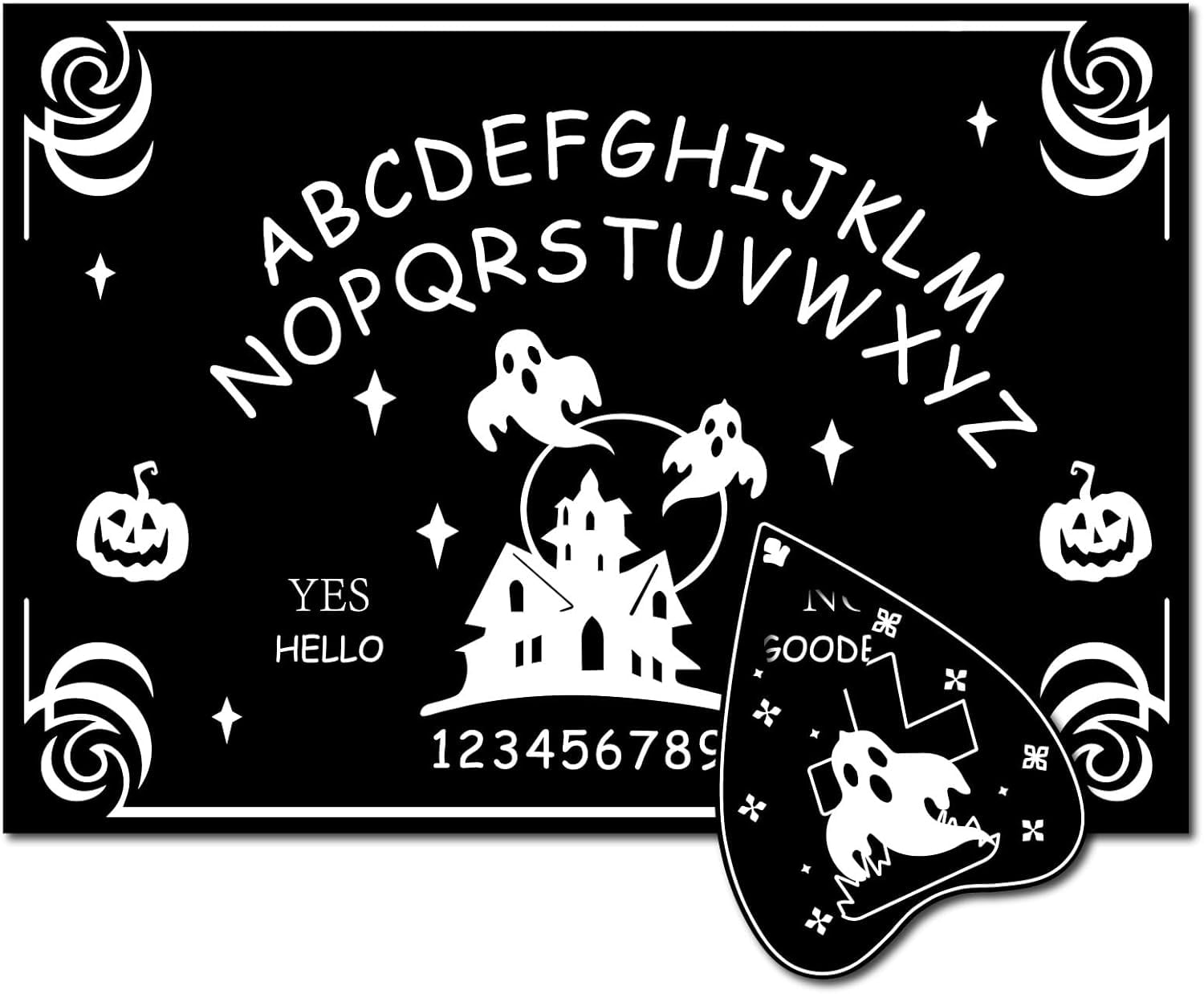 Ghost Pendulum Board Wooden Spirit Board Pendulum Dowsing Divination ...