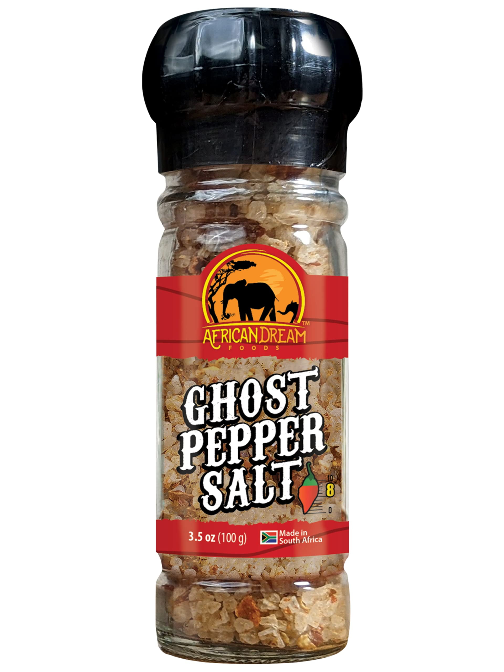 Ghost Pepper Spicy Salt MMF7 with Reuseable Grinder by African Dream ...