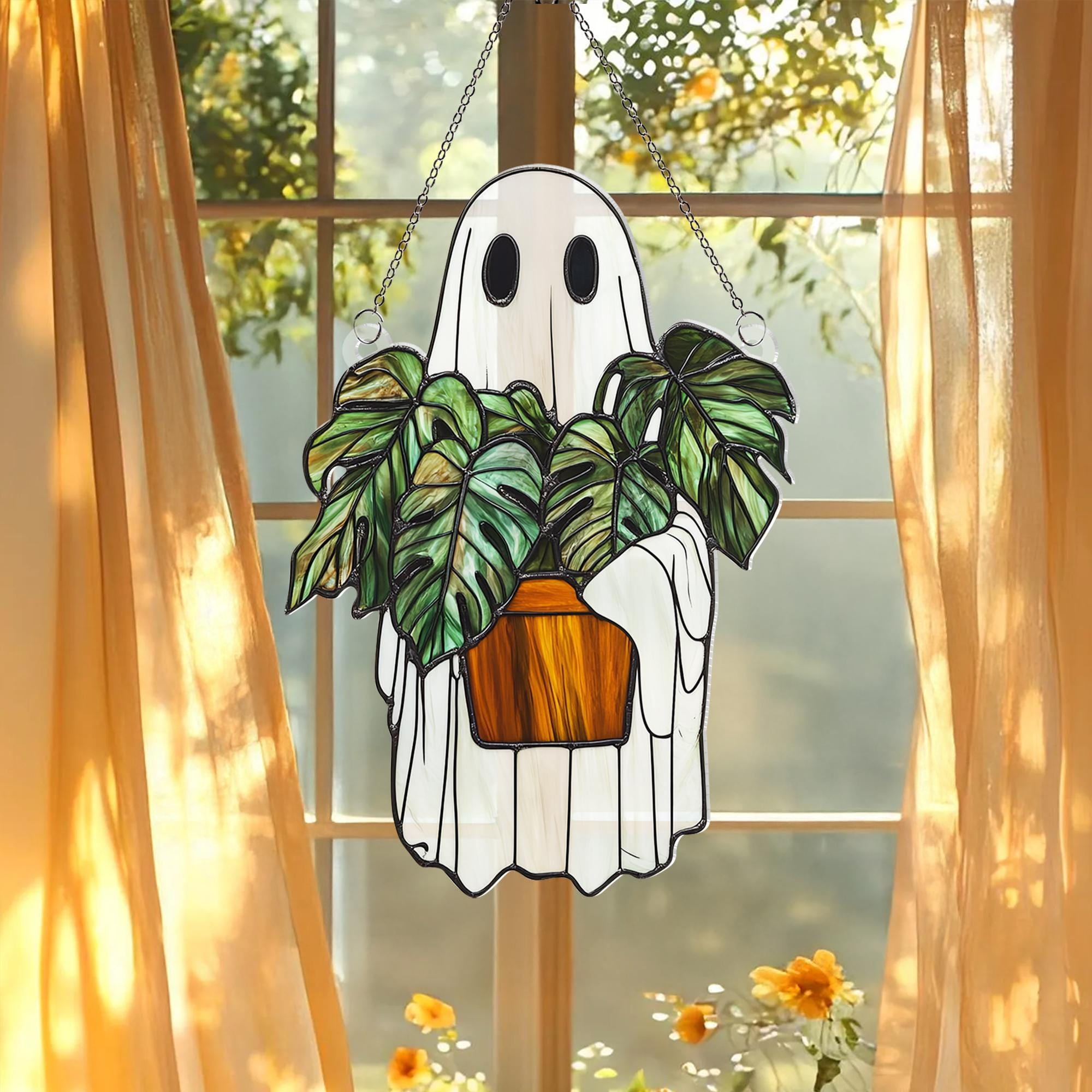 Ghost Plant Acrylic Suncatcher: Monstera Window Hanging - Walmart.com