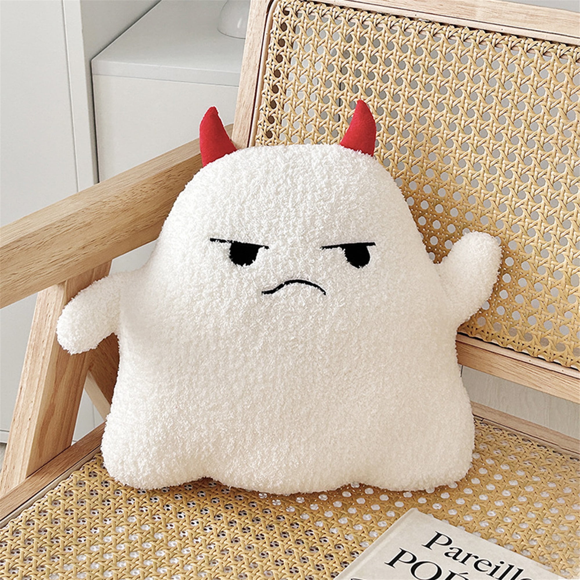 Ghost Plush Dolls Ghost Stuffed Animals Toy Halloween Plush Pillow Cute ...