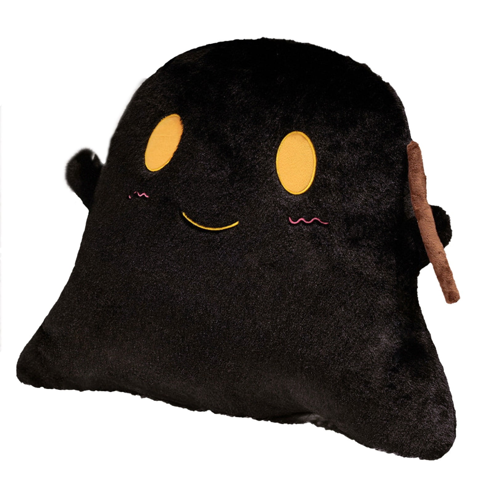 Ghost Plushie - White + Black - Cute Sensory Fidget Stuffed Animals ...