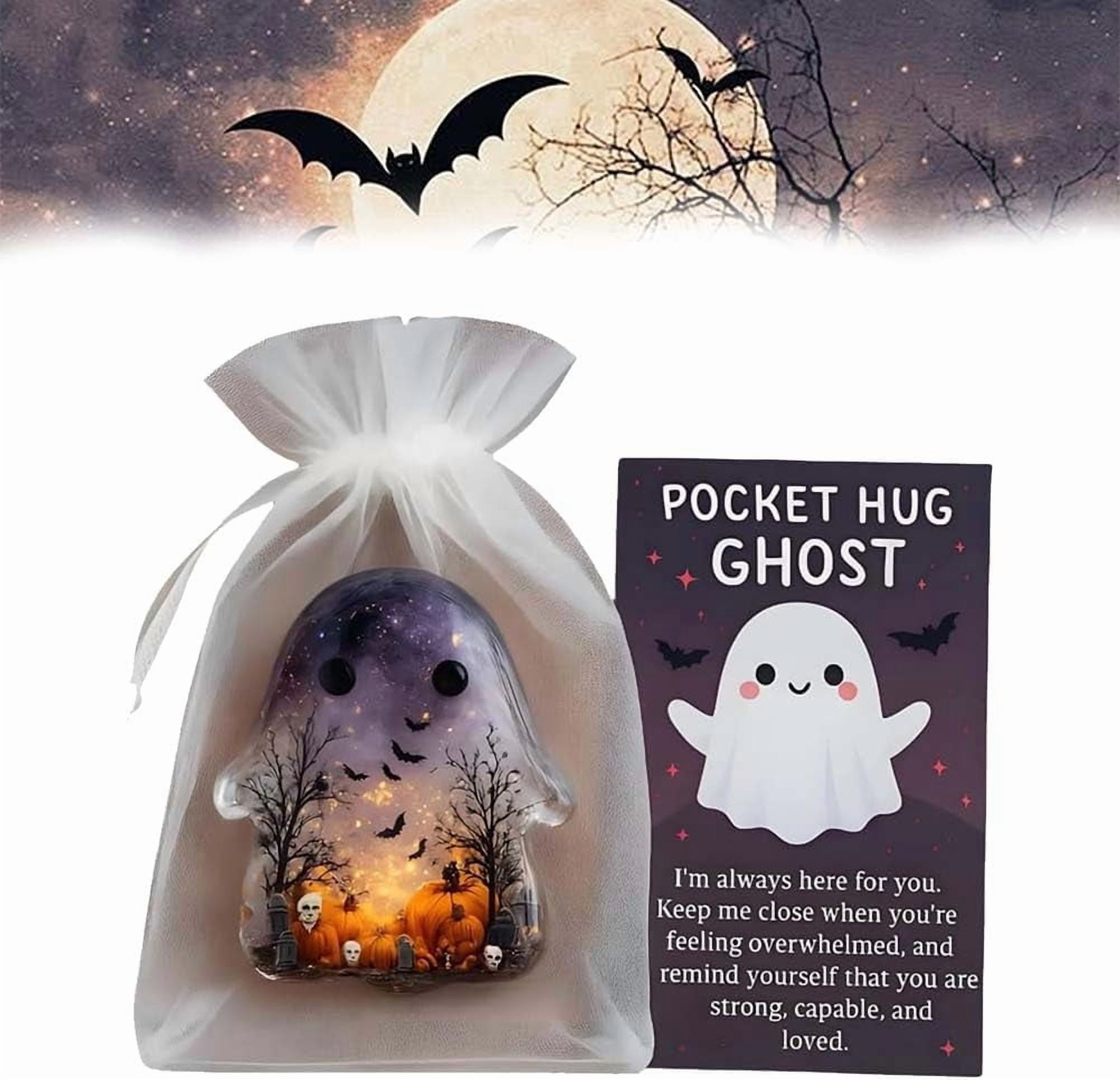 Ghost Pocket Cards, Cute Pocket Comfort Ghosts: A Hug in Your Pockets ...