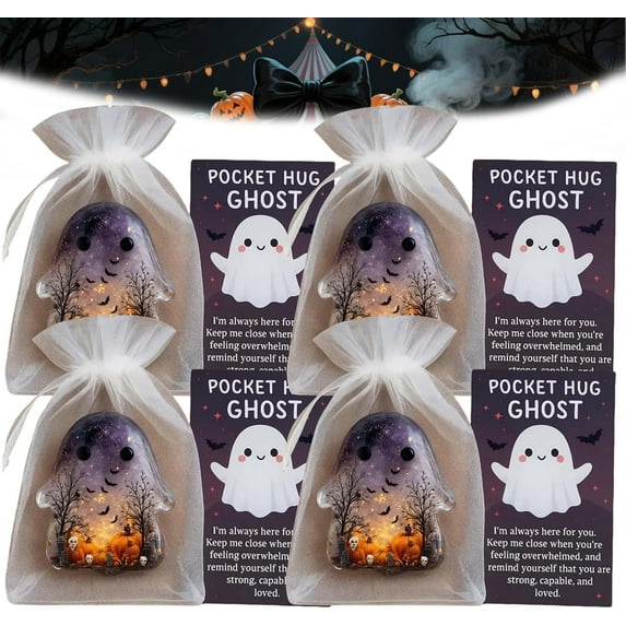 Ghost Pocket Cards, Pocket Hug Ghost, Emotional Support Ghosts, Pockets ...