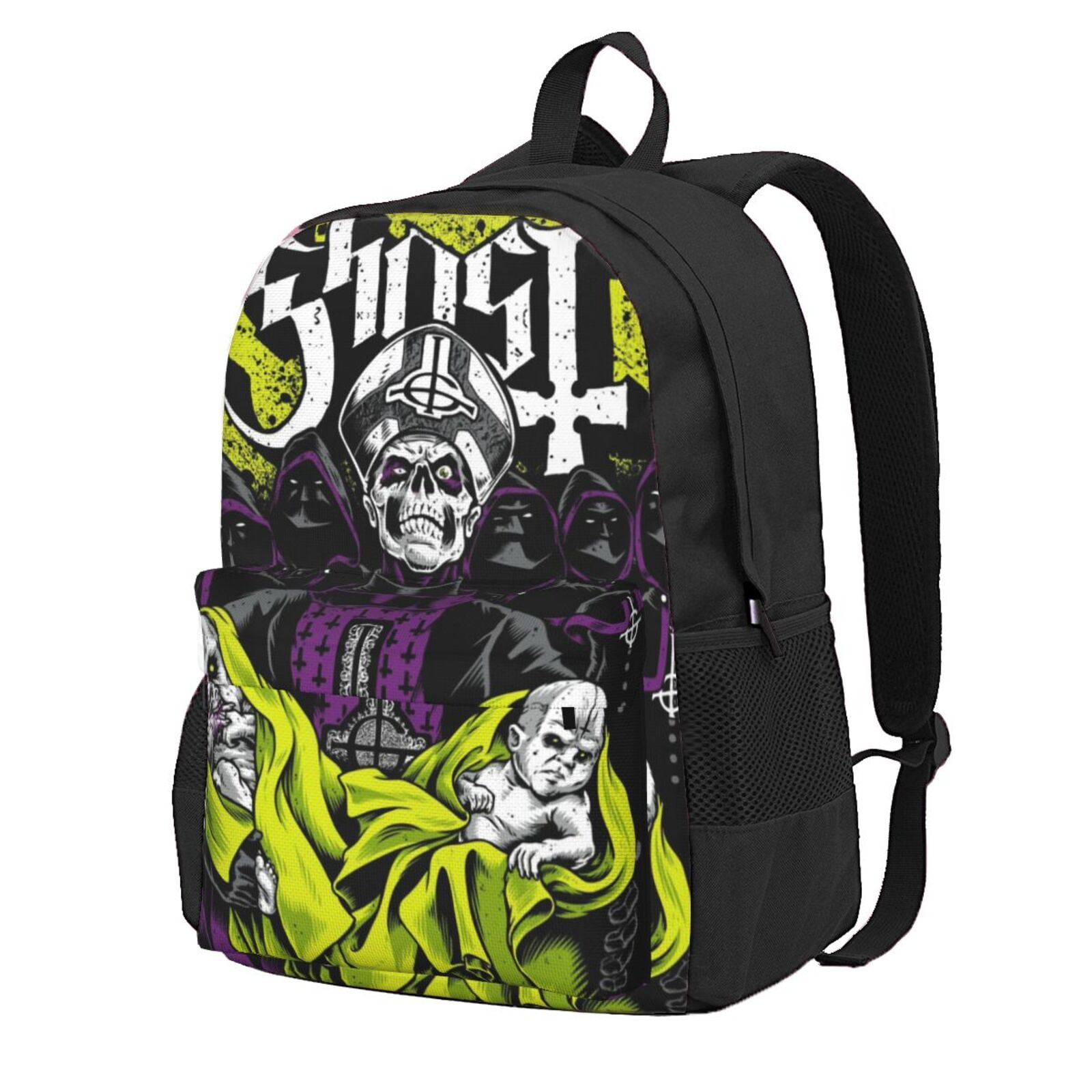 Ghost Poster Band Casual Daypack Laptop Backpack Student School Bag Satchel Shoulders Bookbag ...