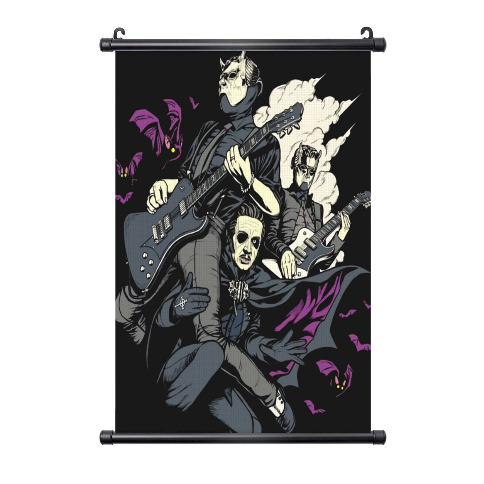 Ghost Posters Wall Hanging Black Plastic Shaft Poster Wall Art ...