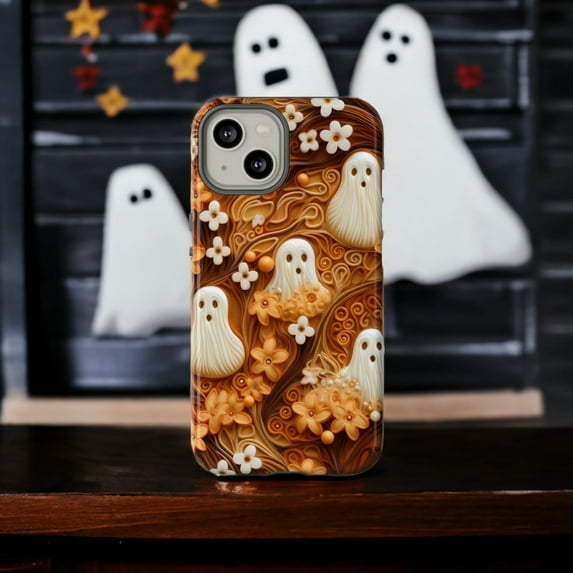 Ghost Print 3D Effect Trendy Aesthetic Phone Case 17 16 15 14 13 12 11 ...